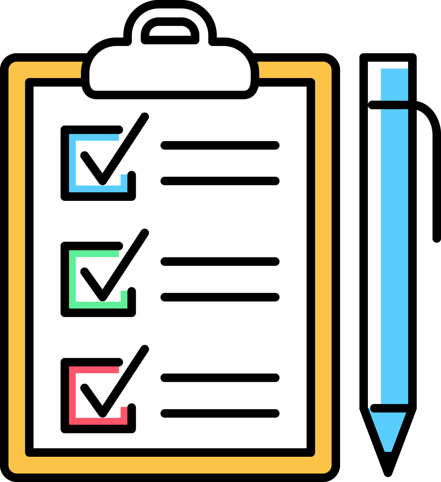 tick icon on assignment paper. e-learning education concept. study ...