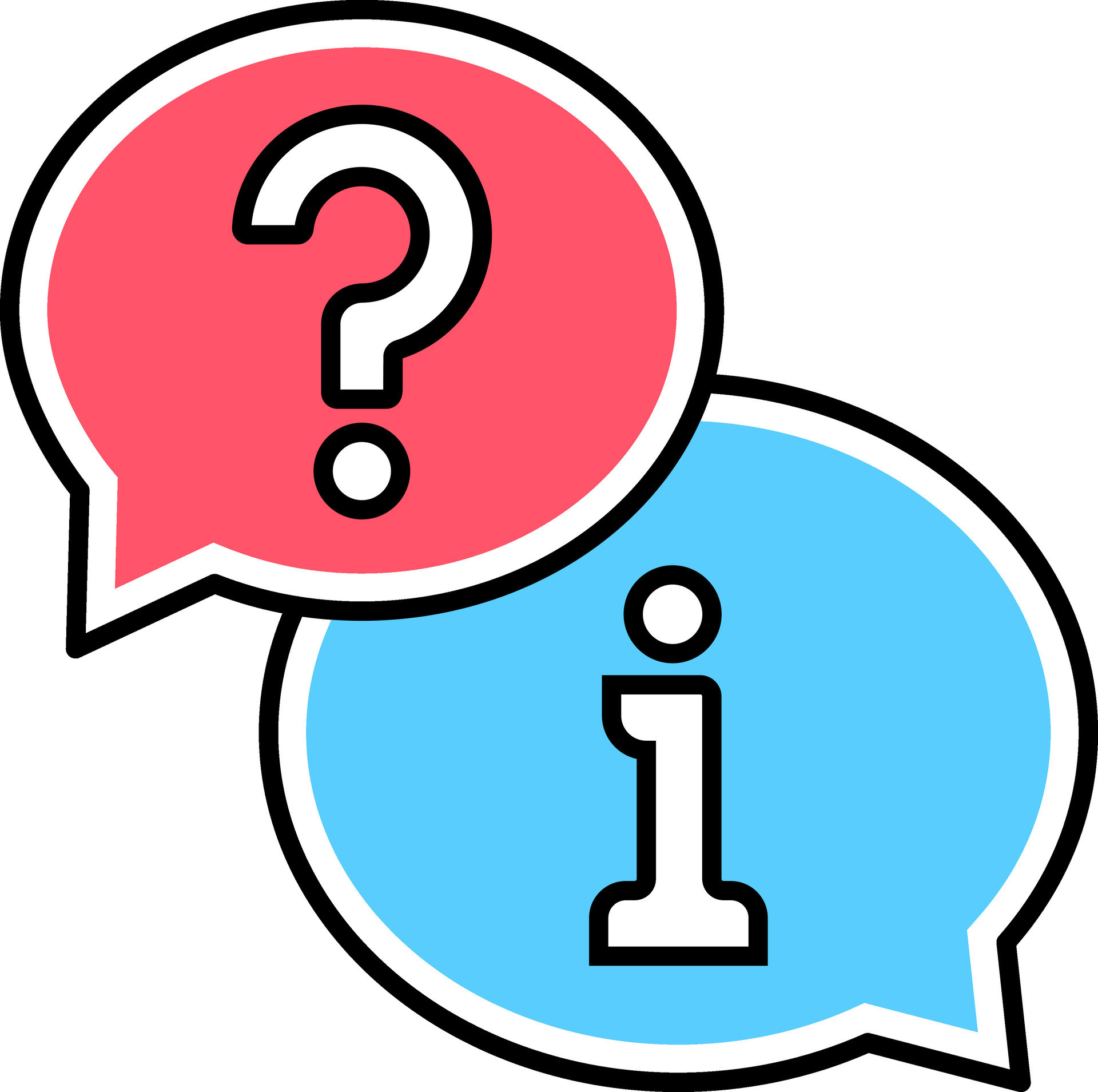 Question Mark And Exclamation Mark In Bubble Chat Illustration Of Faq Frequently Ask Question
