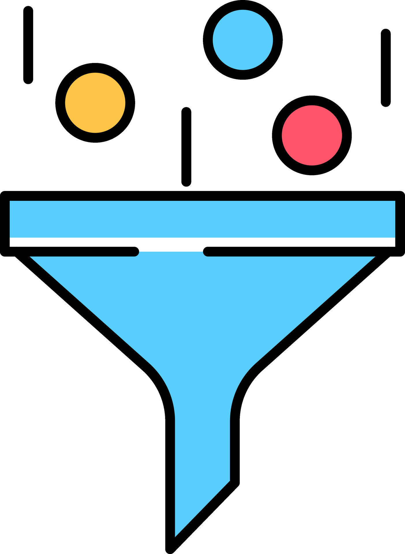 Funnel Data Filtering Line Style Icon Design 27443062 Vector Art at Vecteezy