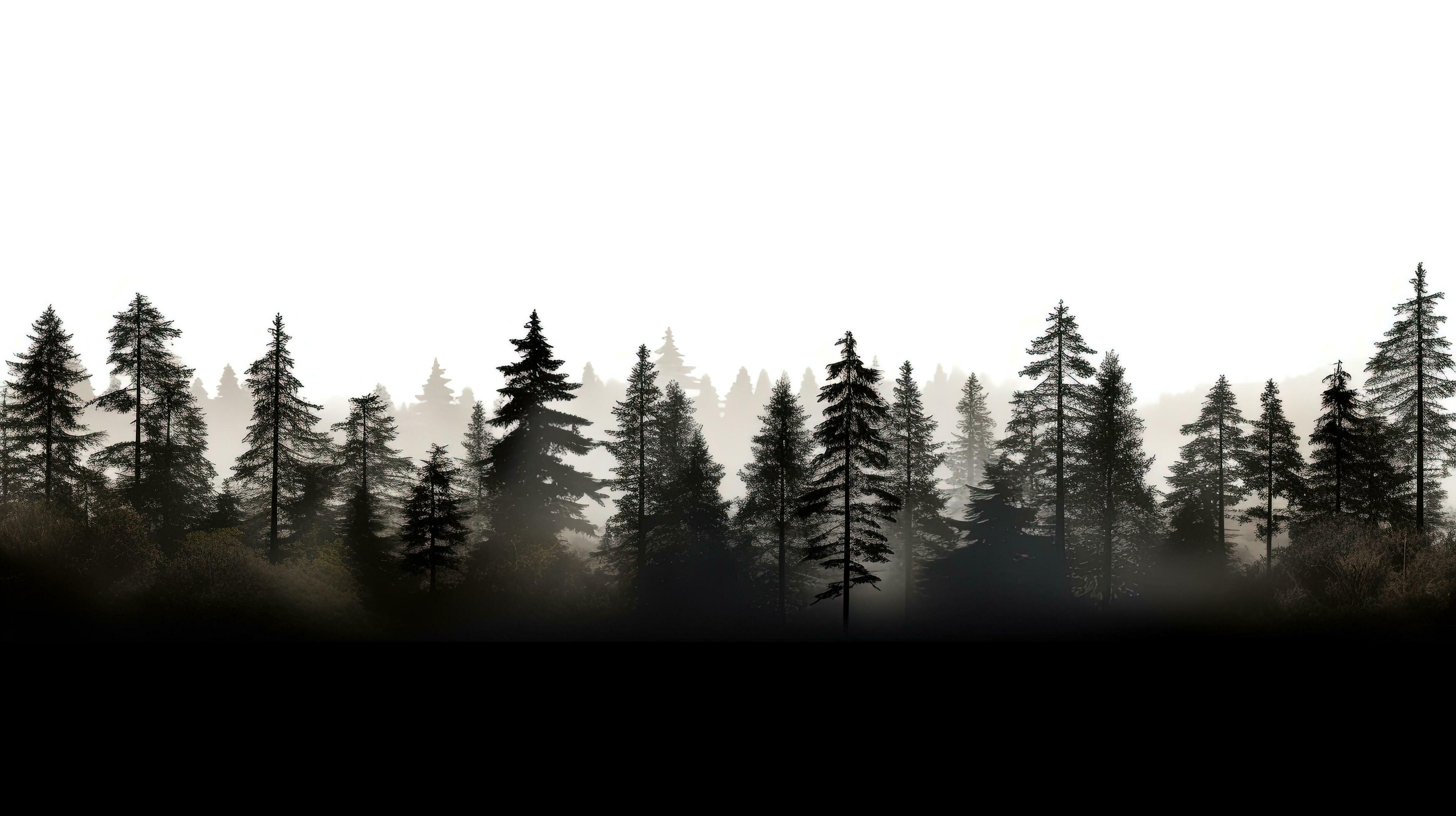 HD Treeline on White Background. silhouette concept 27447092 Stock Photo at Vecteezy