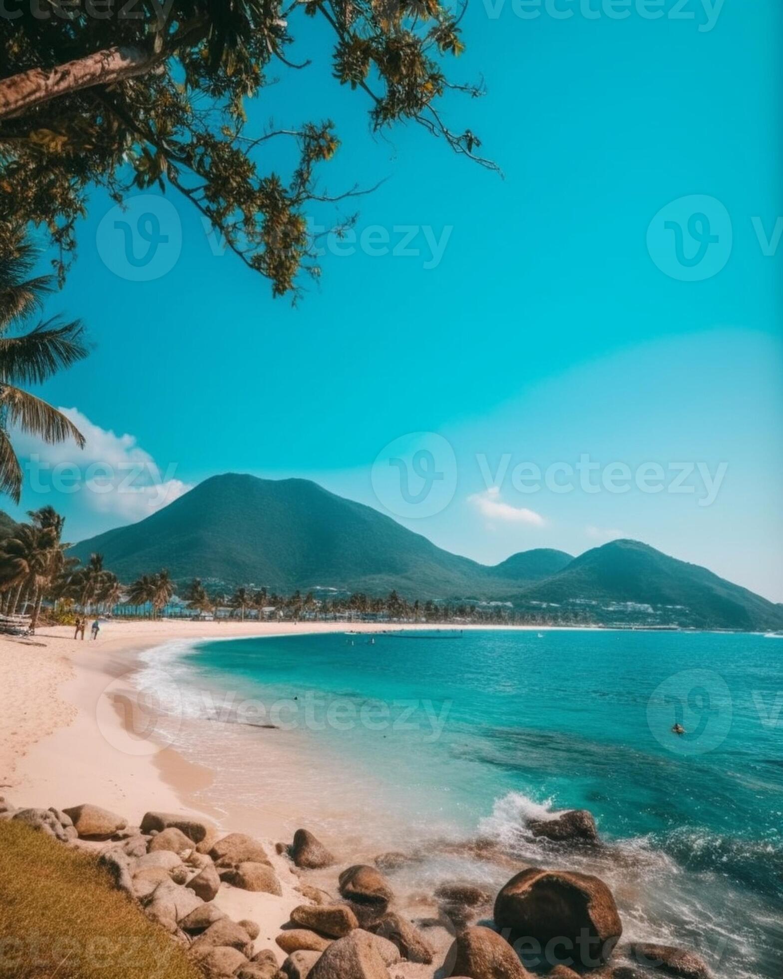 AI Generative Beautiful morning view to famous Konyaalti beach ... AI Generative Beautiful morning view to famous Konyaalti beach ...