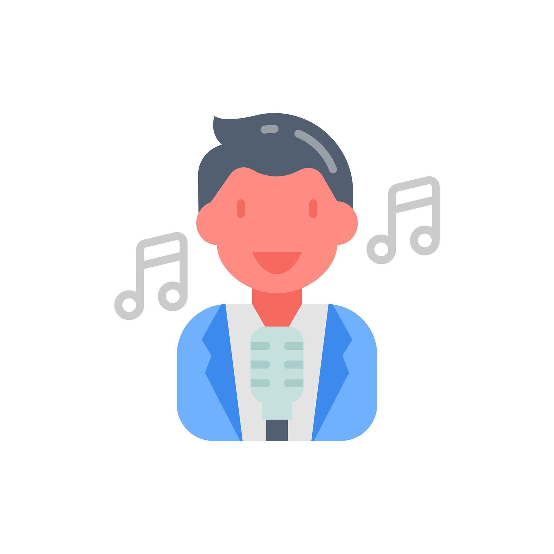 Singing icon in vector. Illustration 27453283 Vector Art at Vecteezy