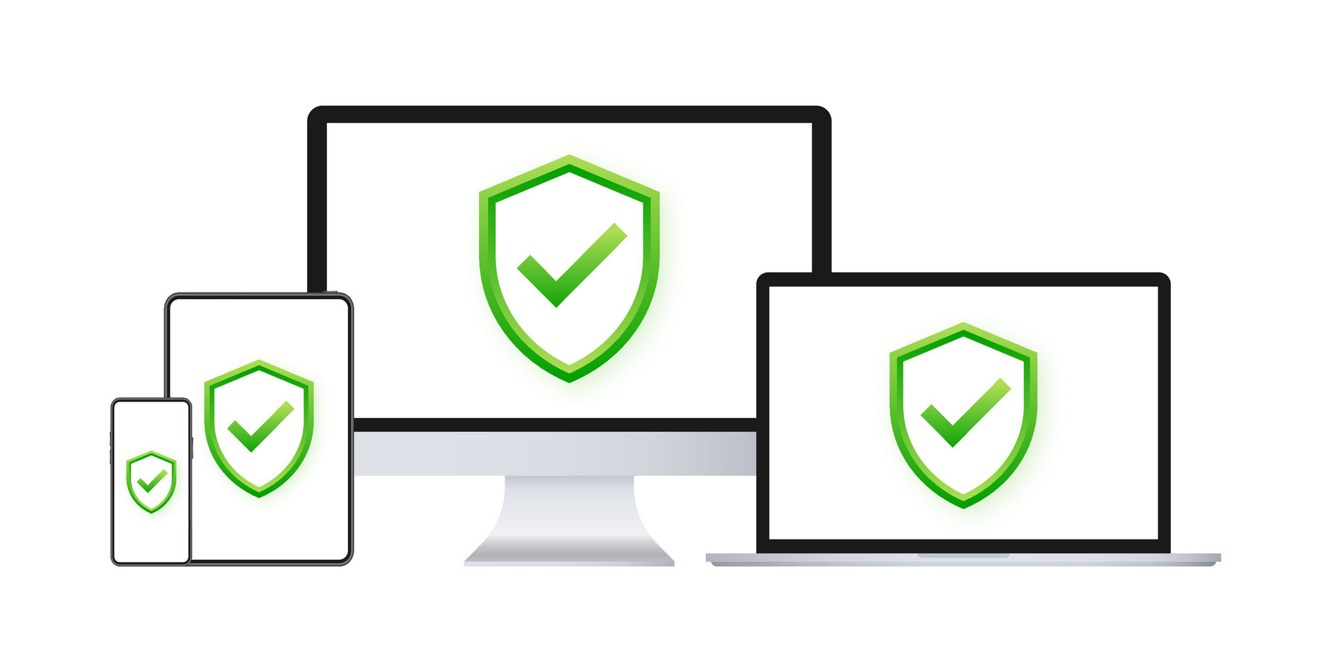Data security protection. Cyber Security. Shield icon with checkmark ... Data security protection. Cyber Security. Shield icon with checkmark ...