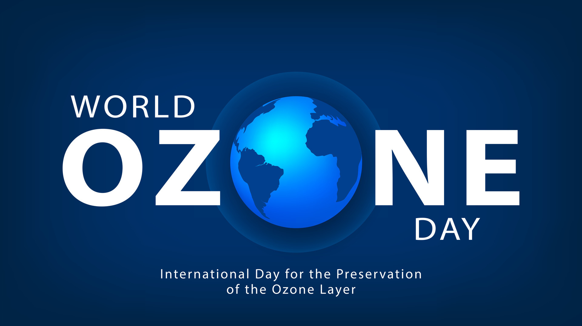 International ozone layer preservation day, September 16th.World ozone day concept design ...