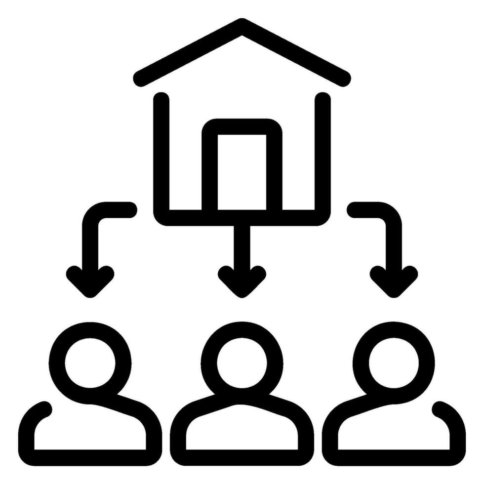 inheritance line icon 27469687 Vector Art at Vecteezy