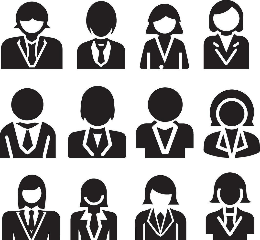 Business woman icon pack illustration 27471968 Vector Art at Vecteezy