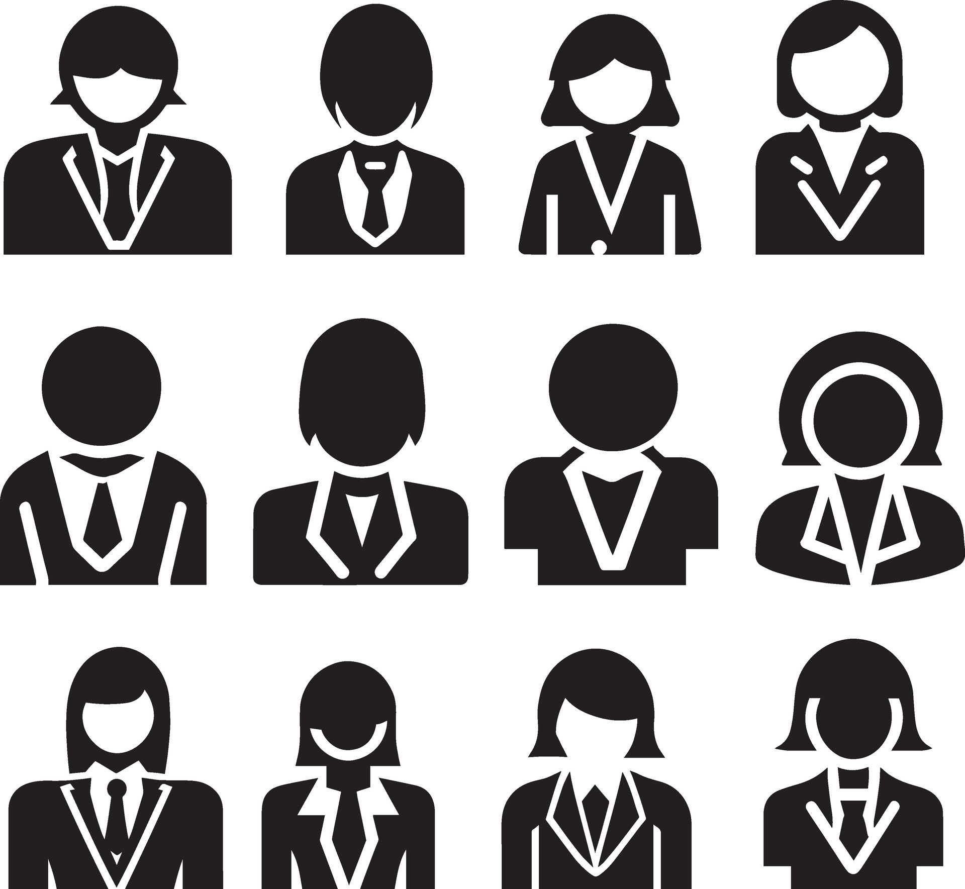 Business woman icon pack illustration 27471968 Vector Art at Vecteezy