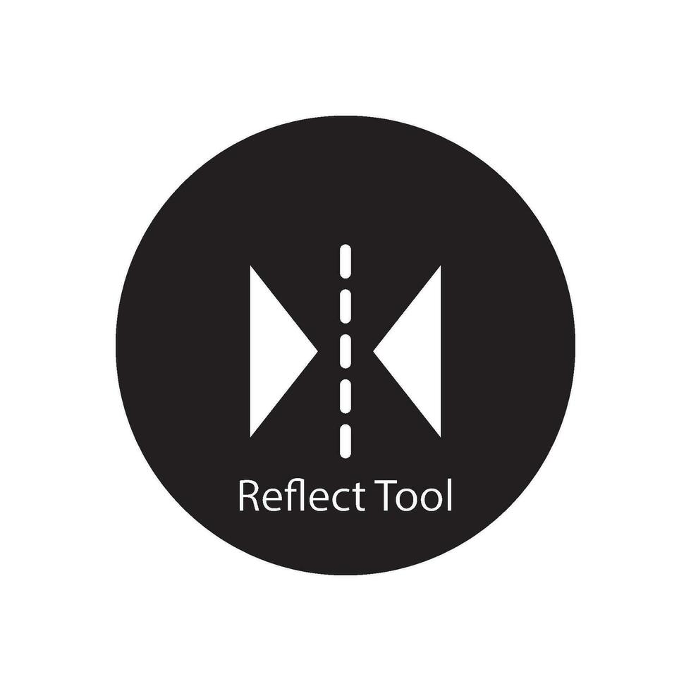 Reflect Tool Icon Vector 27475020 Vector Art At Vecteezy