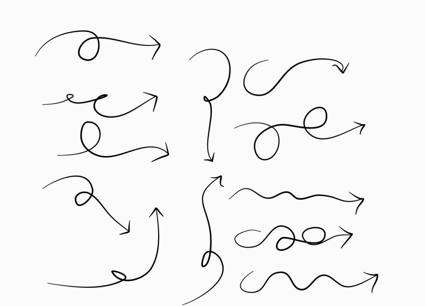 Cute Doodle Arrow 27477363 Vector Art At Vecteezy