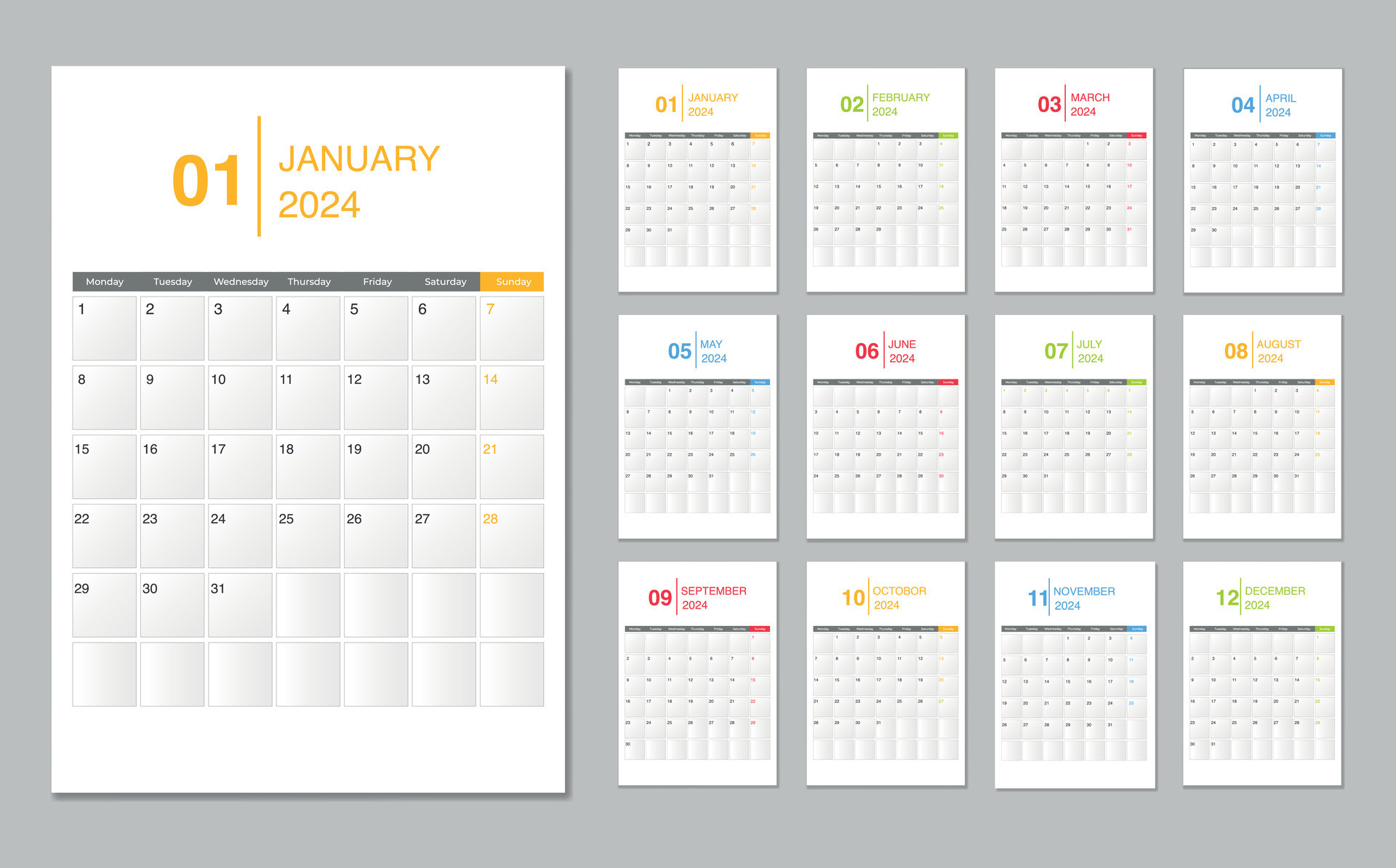 calendario 2024 semana comienzo lunes. editable 2024 calendario diseño ... calendario 2024 semana comienzo lunes. editable 2024 calendario diseño ...