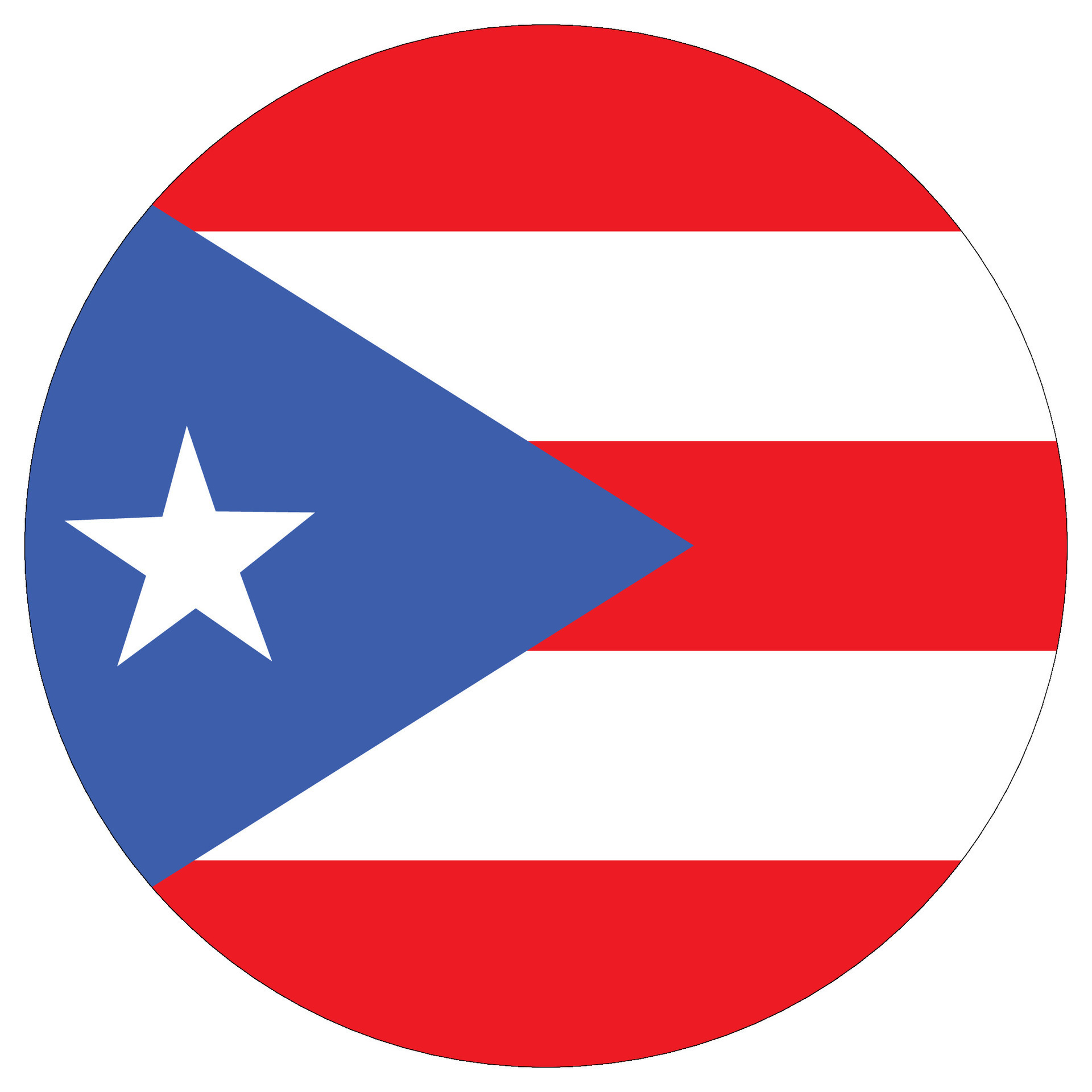 Puerto Rico flag circle shape. Flag of Puerto Rico round shape 27480992 Vector Art at Vecteezy