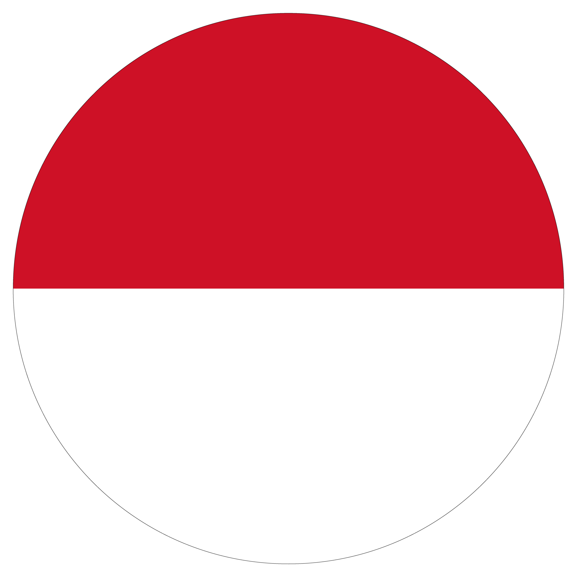 Monaco Flag Circle Shape Flag Of Monaco Round Shape 27481214 Png