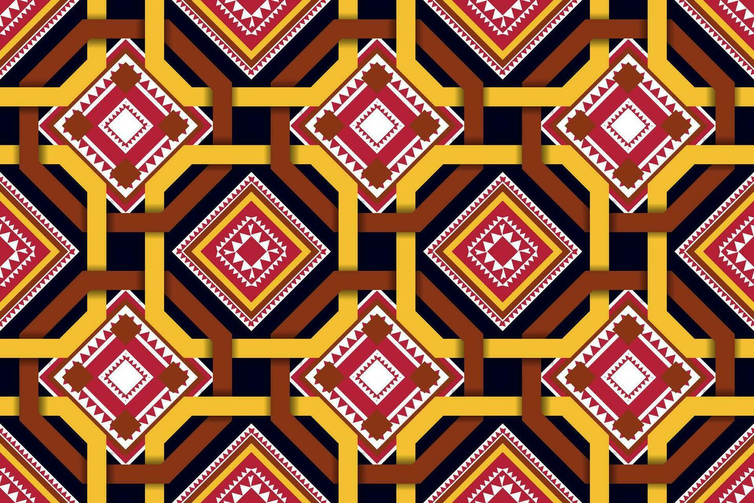 Geometric Ethnic Oriental Seamless Pattern Traditional Design For