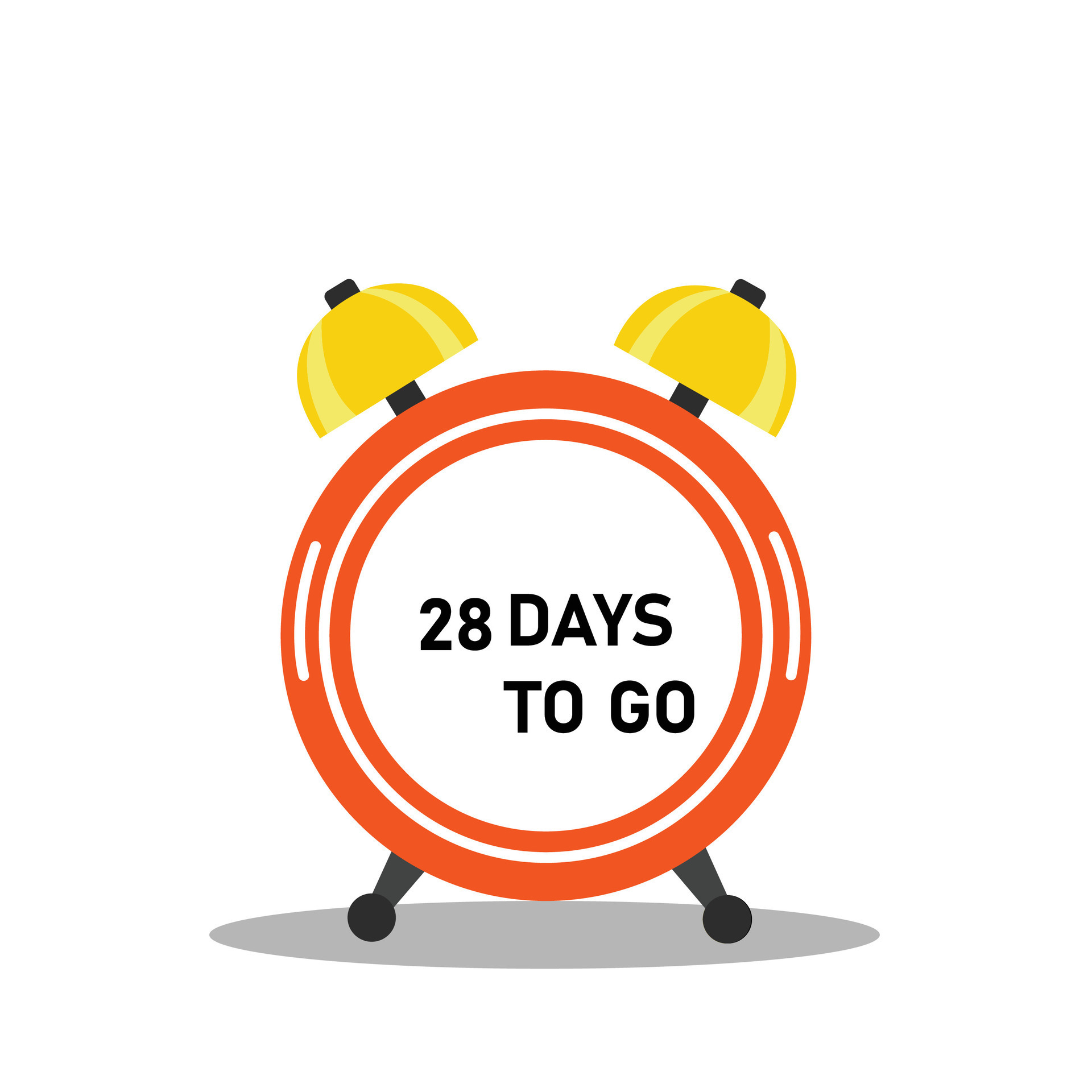 28 Days to go Countdown timer 27484191 Vector Art at Vecteezy