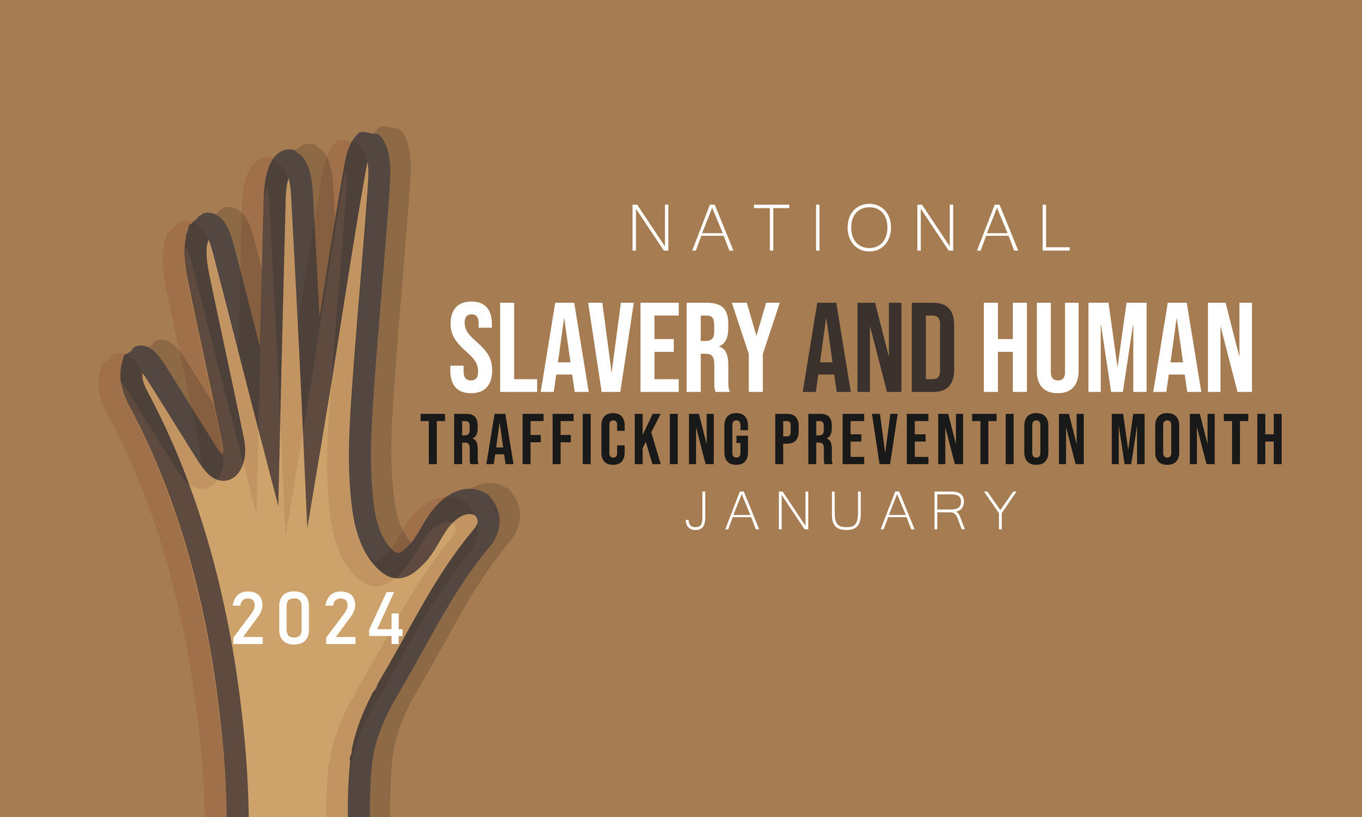 National Slavery And Human Trafficking Prevention Month Background