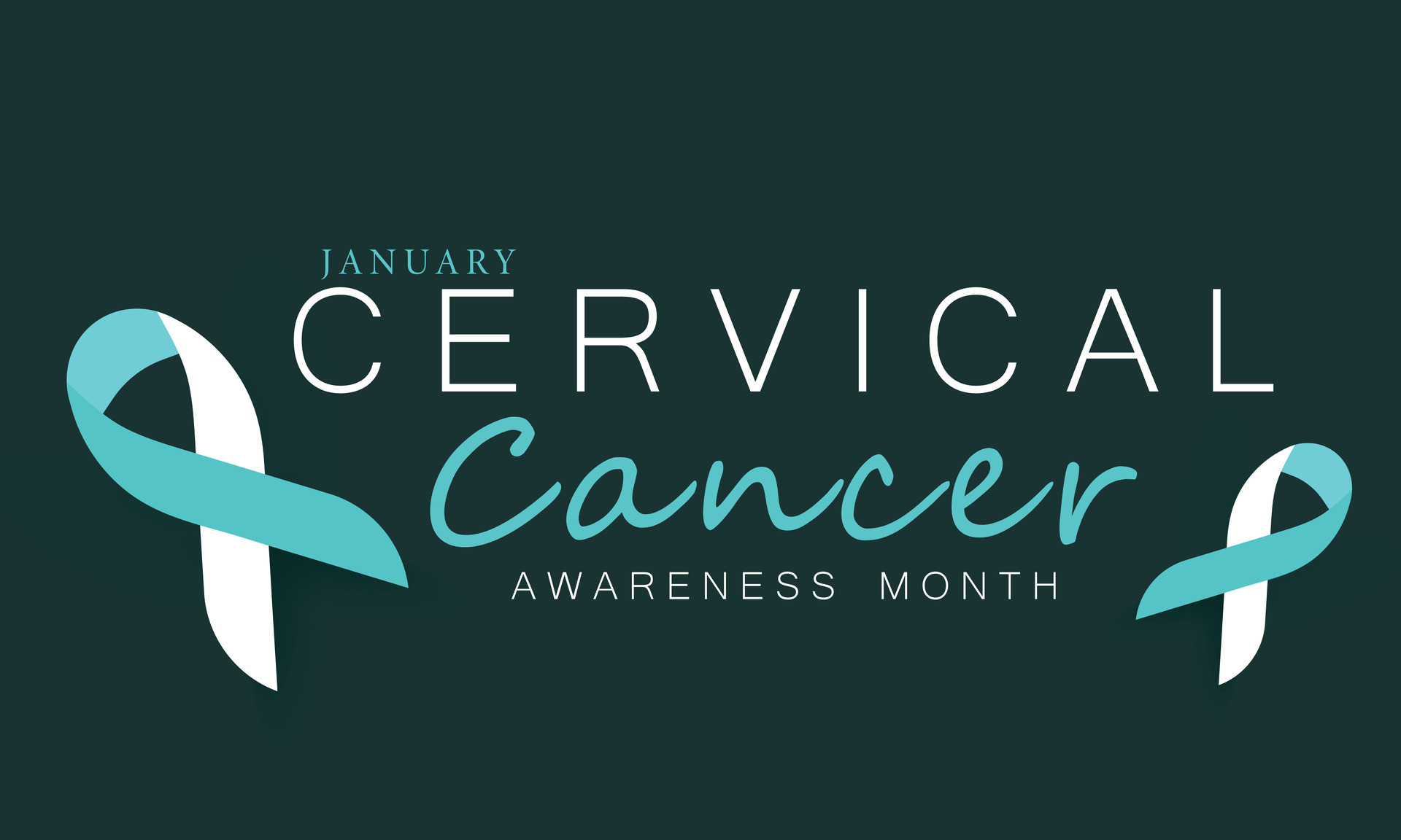 Cervical Cancer Awareness Month Background Banner Card Poster