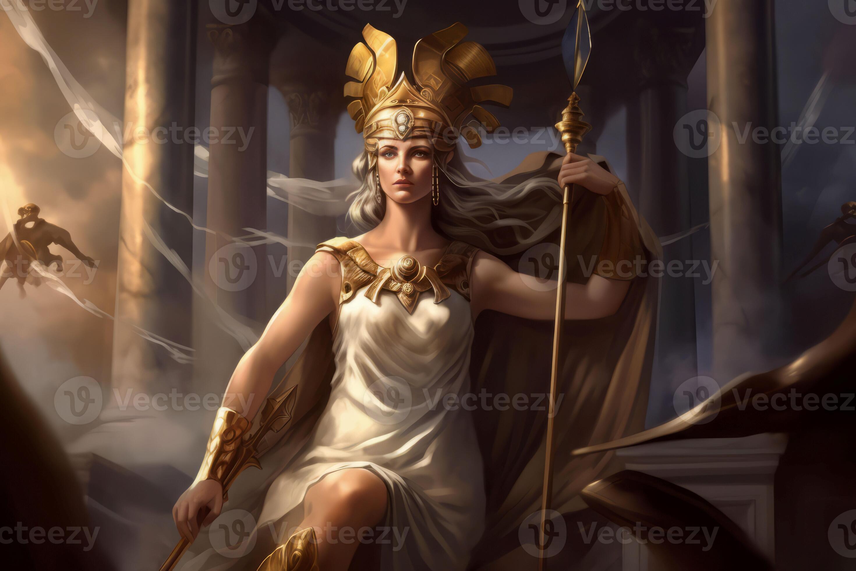 Athena wise god. Generate Ai 27485384 Stock Photo at Vecteezy