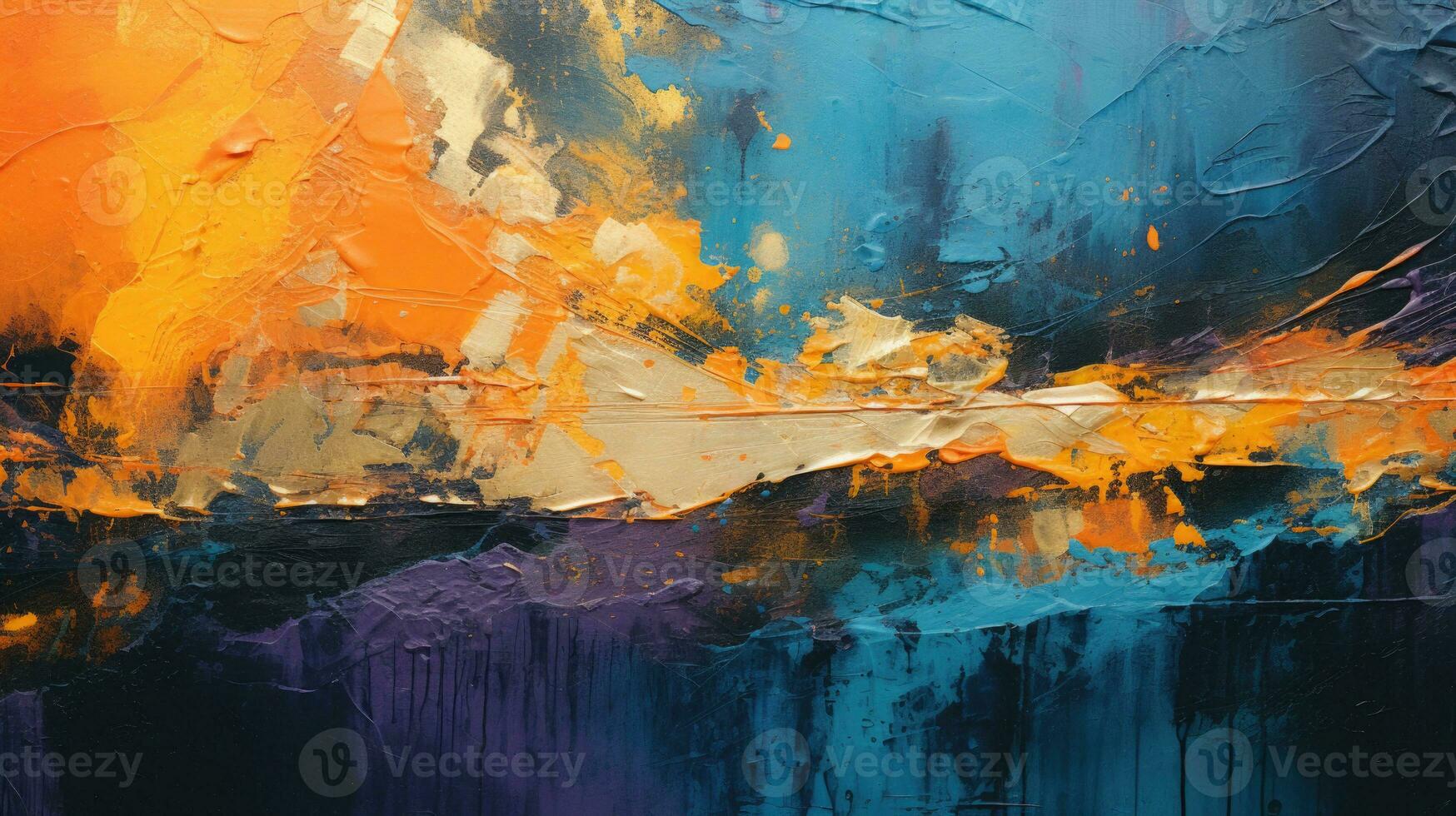 Color brush strokes, painted abstract background. Generative AI ...