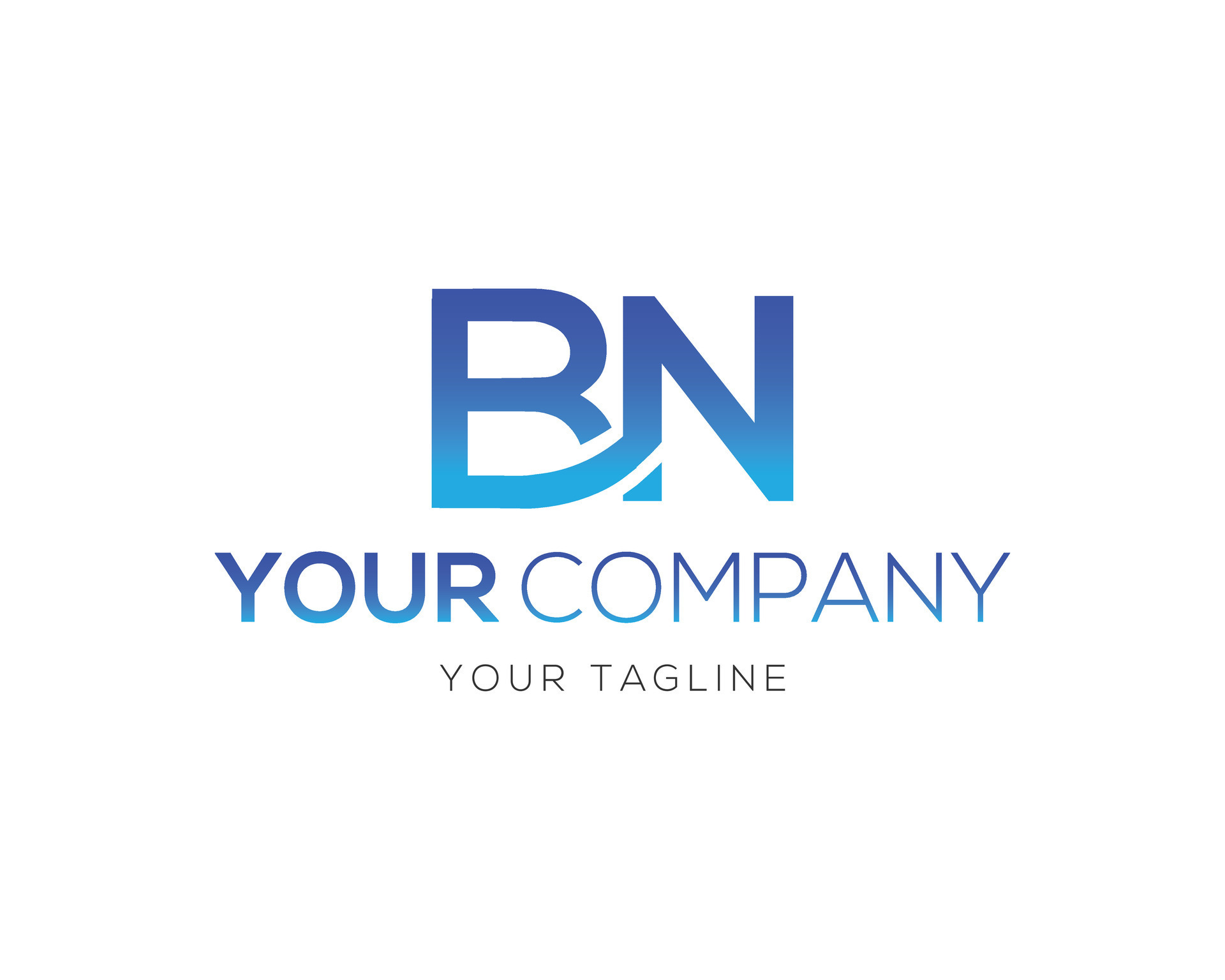 Letter BN abstract vector logo template. 27491626 Vector Art at Vecteezy