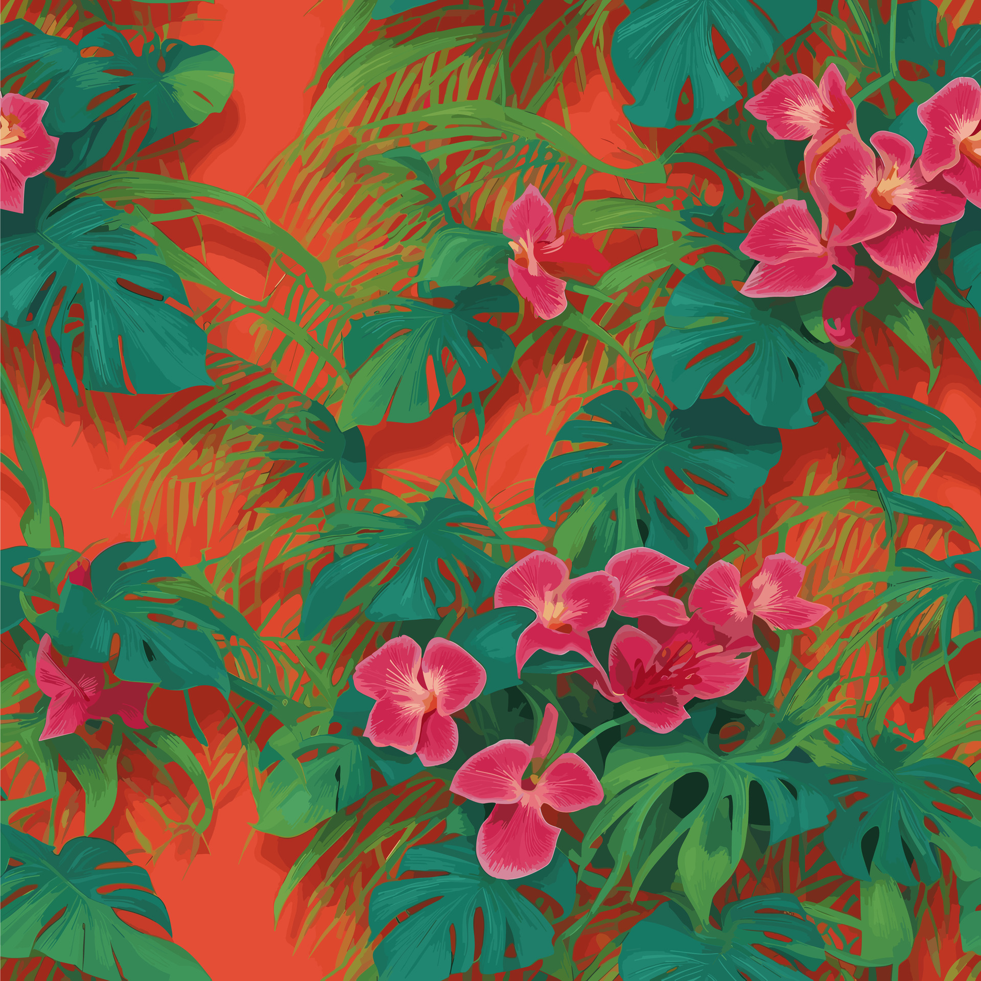 AI generate Floral seamless pattern Digital print Pattern Design ...