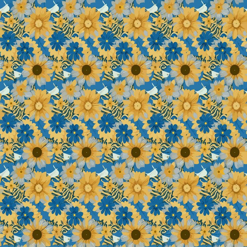 AI generate Floral seamless pattern Digital print Pattern Design ...