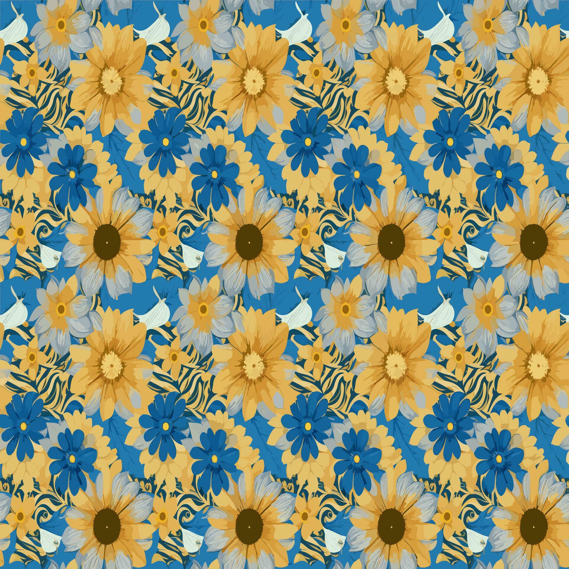 AI generate Floral seamless pattern Digital print Pattern Design ...