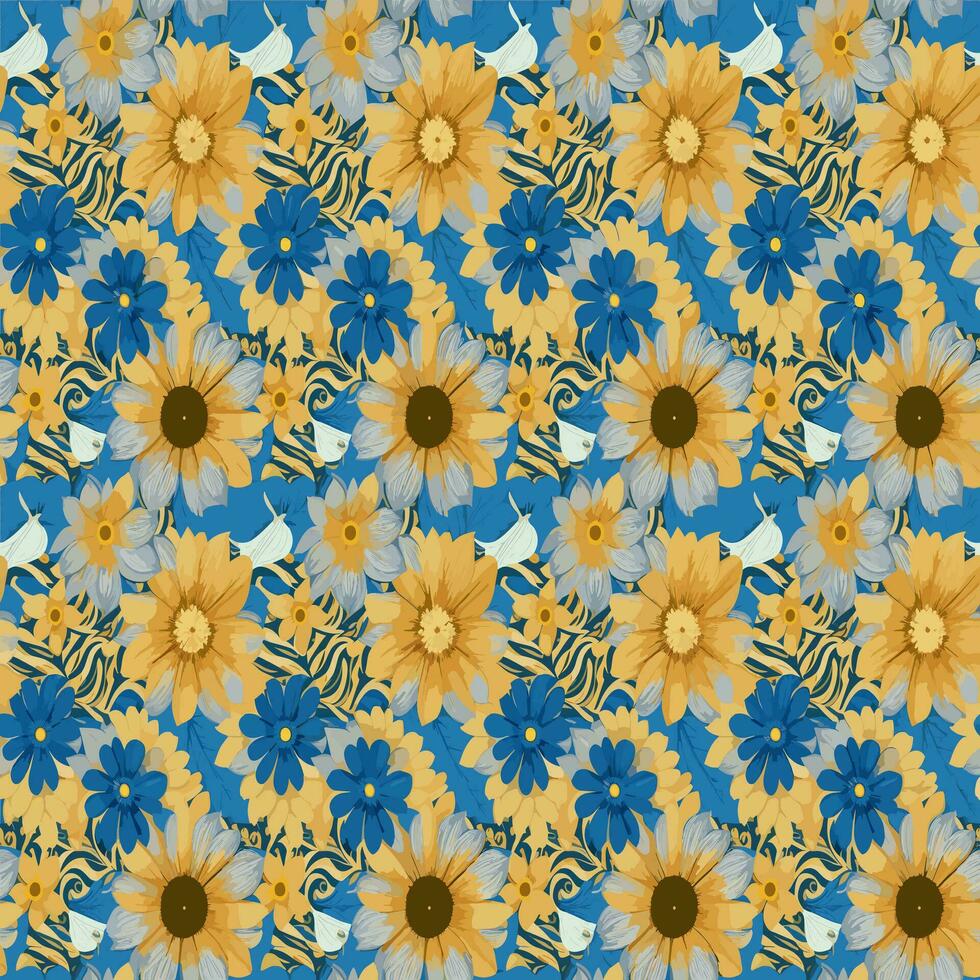 AI generate Floral seamless pattern Digital print Pattern Design ...