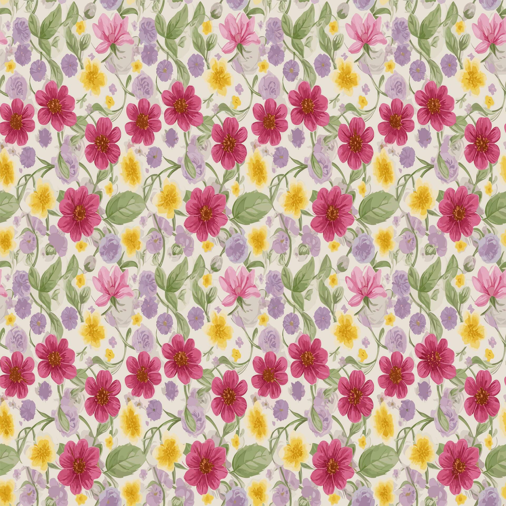AI generate Floral seamless pattern Digital print Pattern Design ...