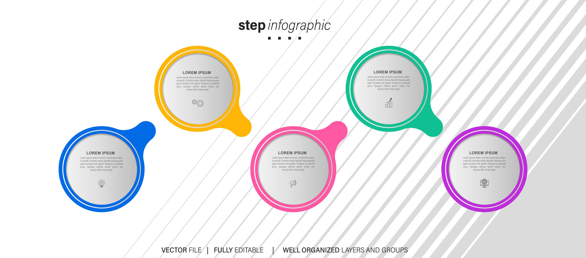 Progress bar. Step process graphic indicator design, app abstract ... Progress bar. Step process graphic indicator design, app abstract ...