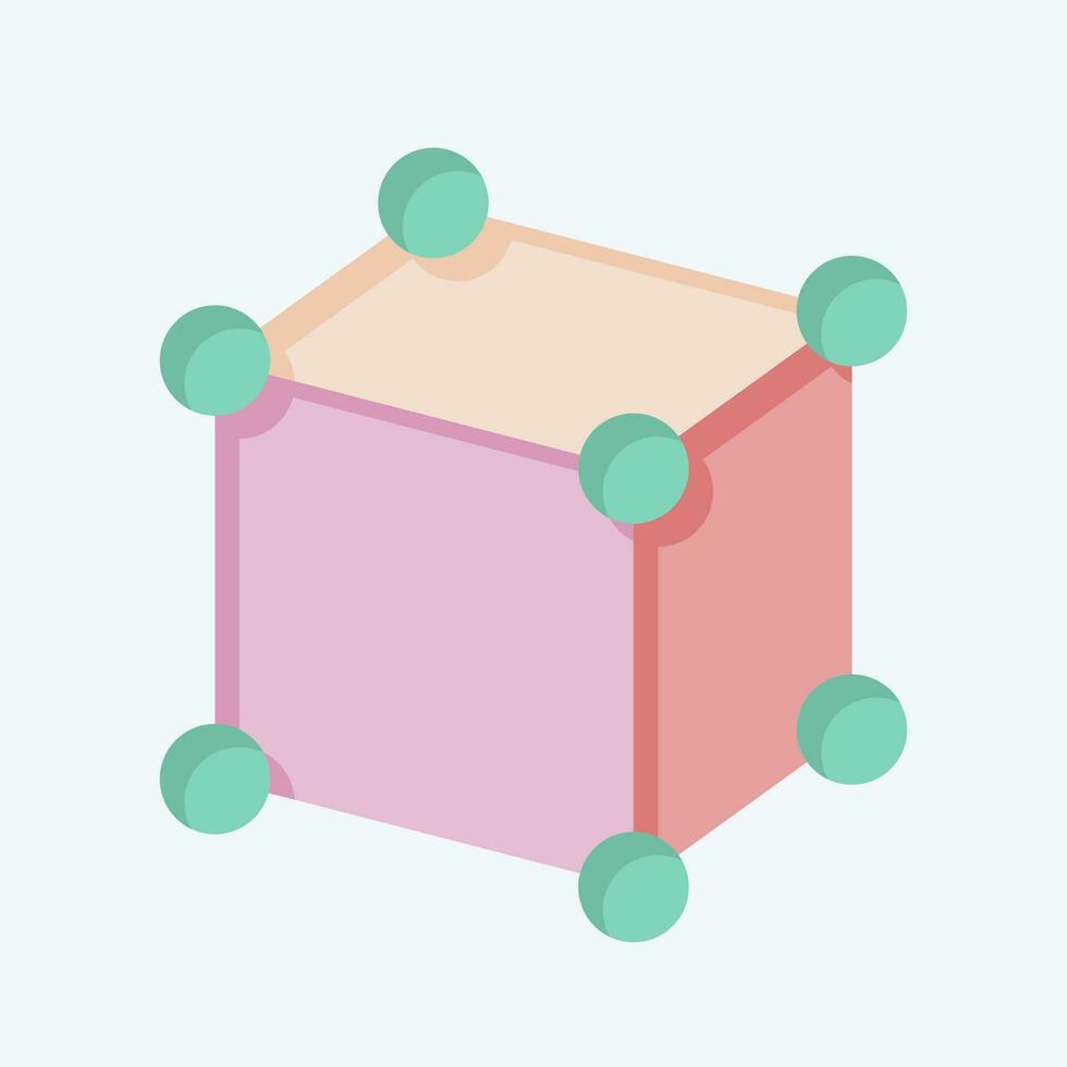 Icon Framework Related To 3d Visualization Symbol Flat Style Simple Design Editable Simple