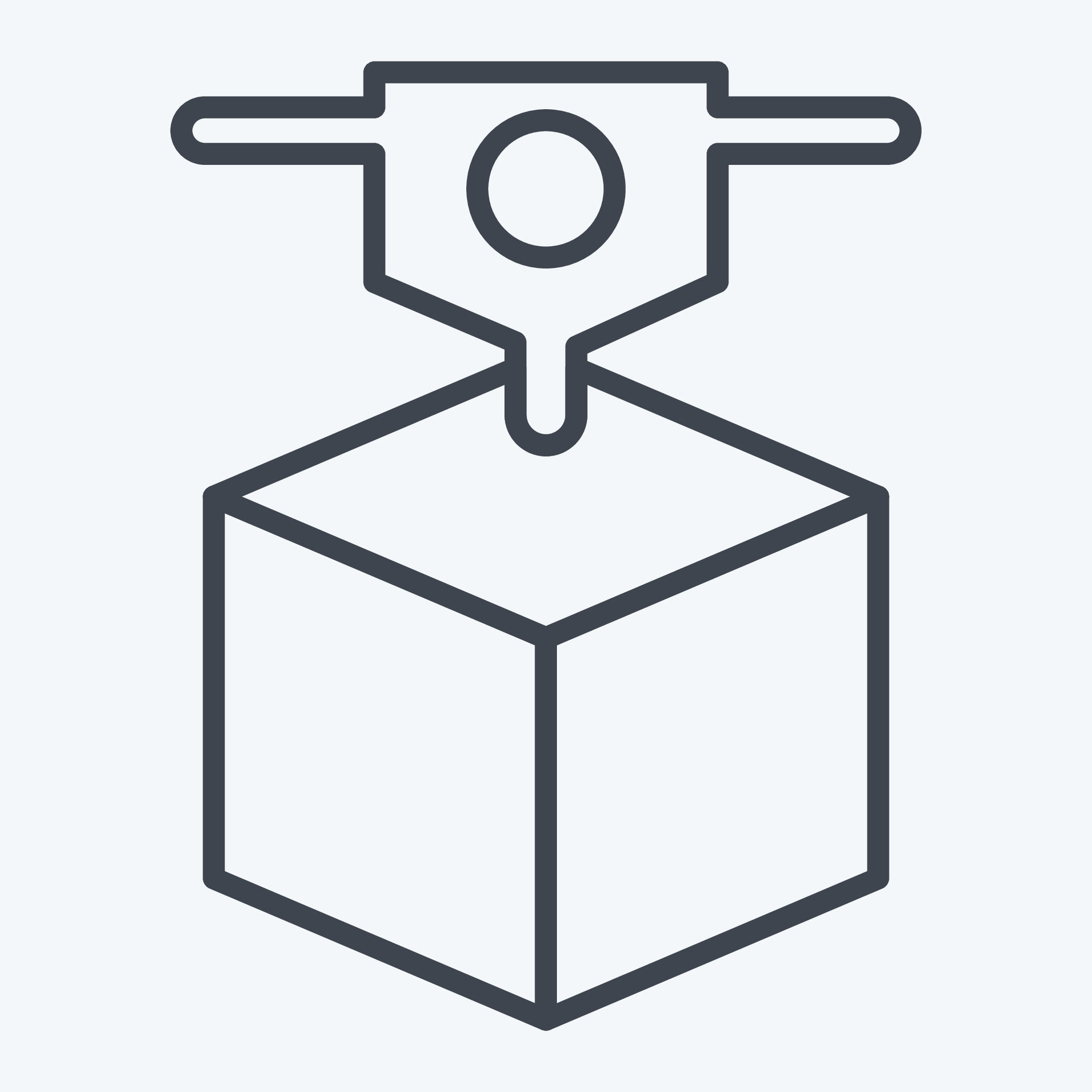 Icon 3d Printing Related To 3d Visualization Symbol Line Style Simple Design Editable Simple