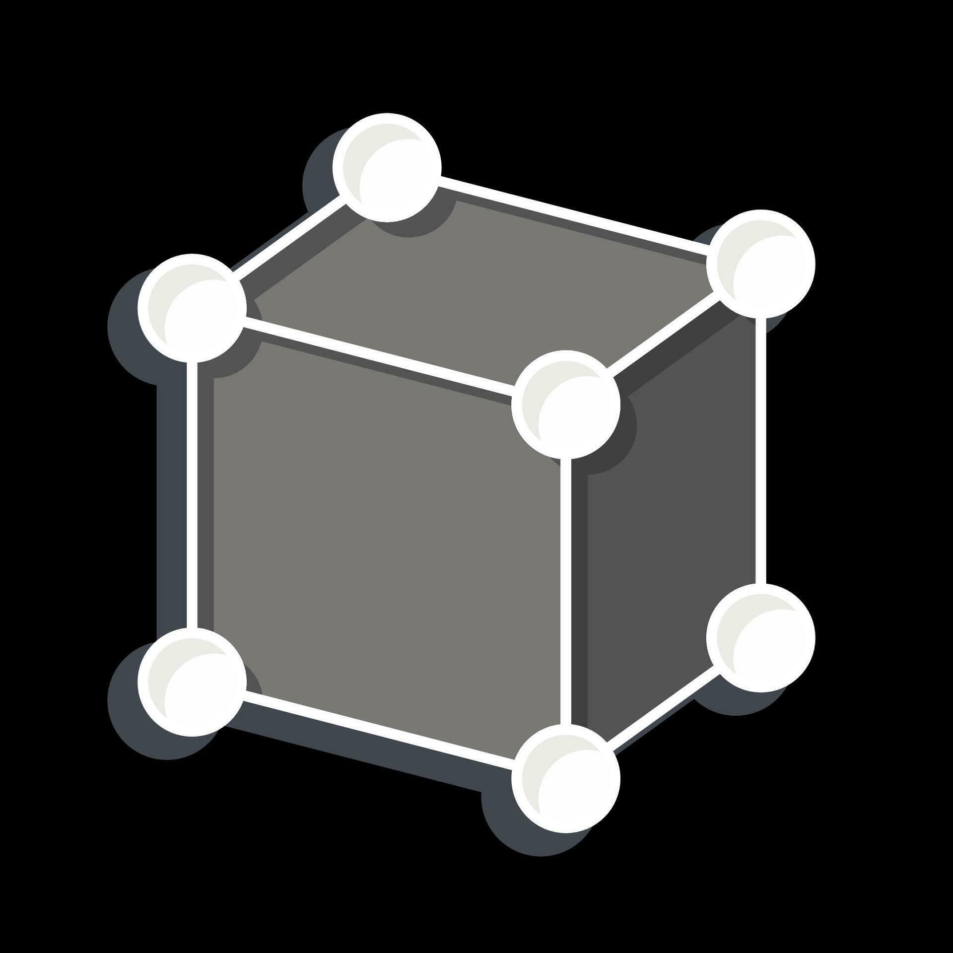 Icon Framework. related to 3D Visualization symbol. glossy style ...