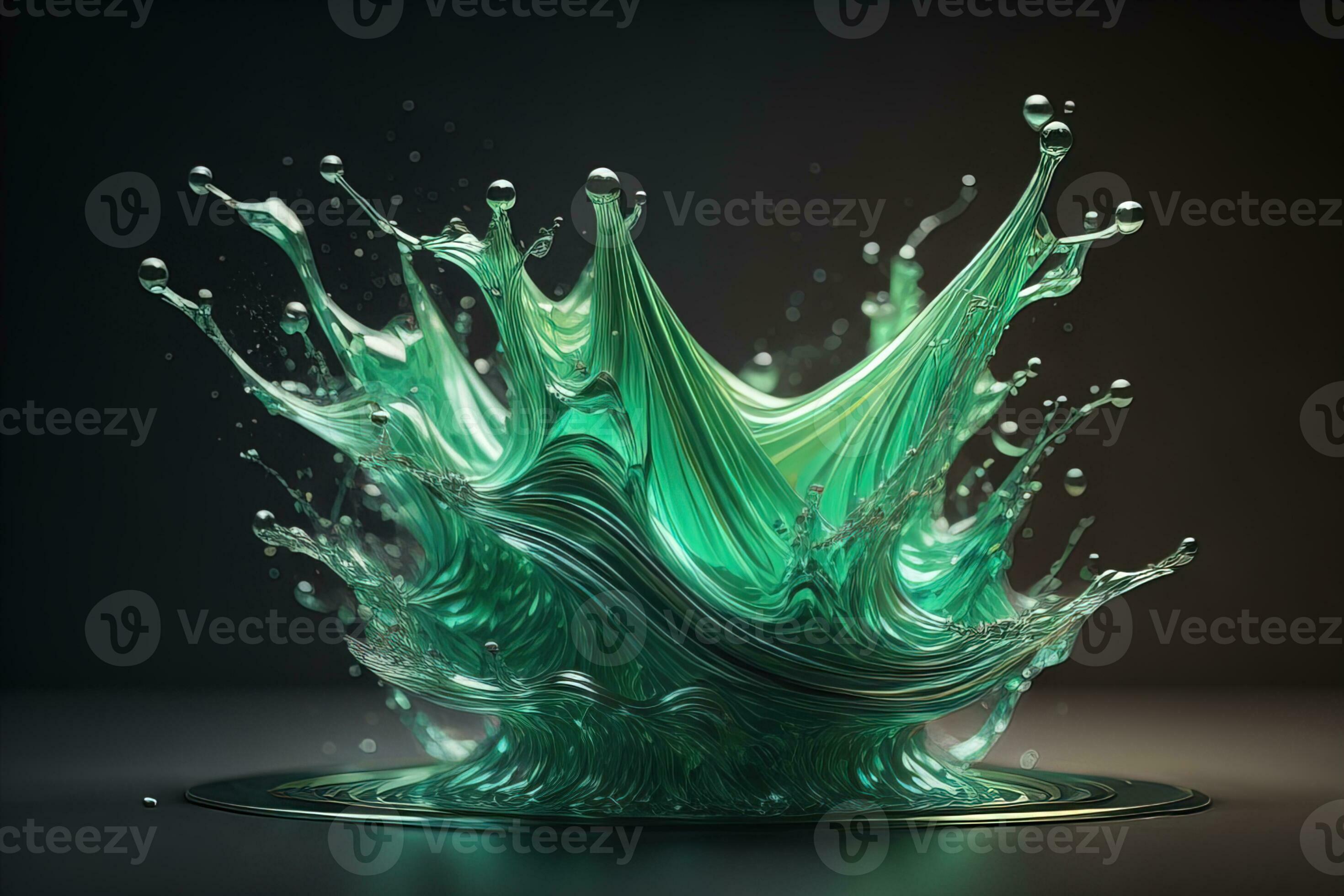 a colorful water splash on a gradient background. ai generative 27500566 Stock Photo at Vecteezy