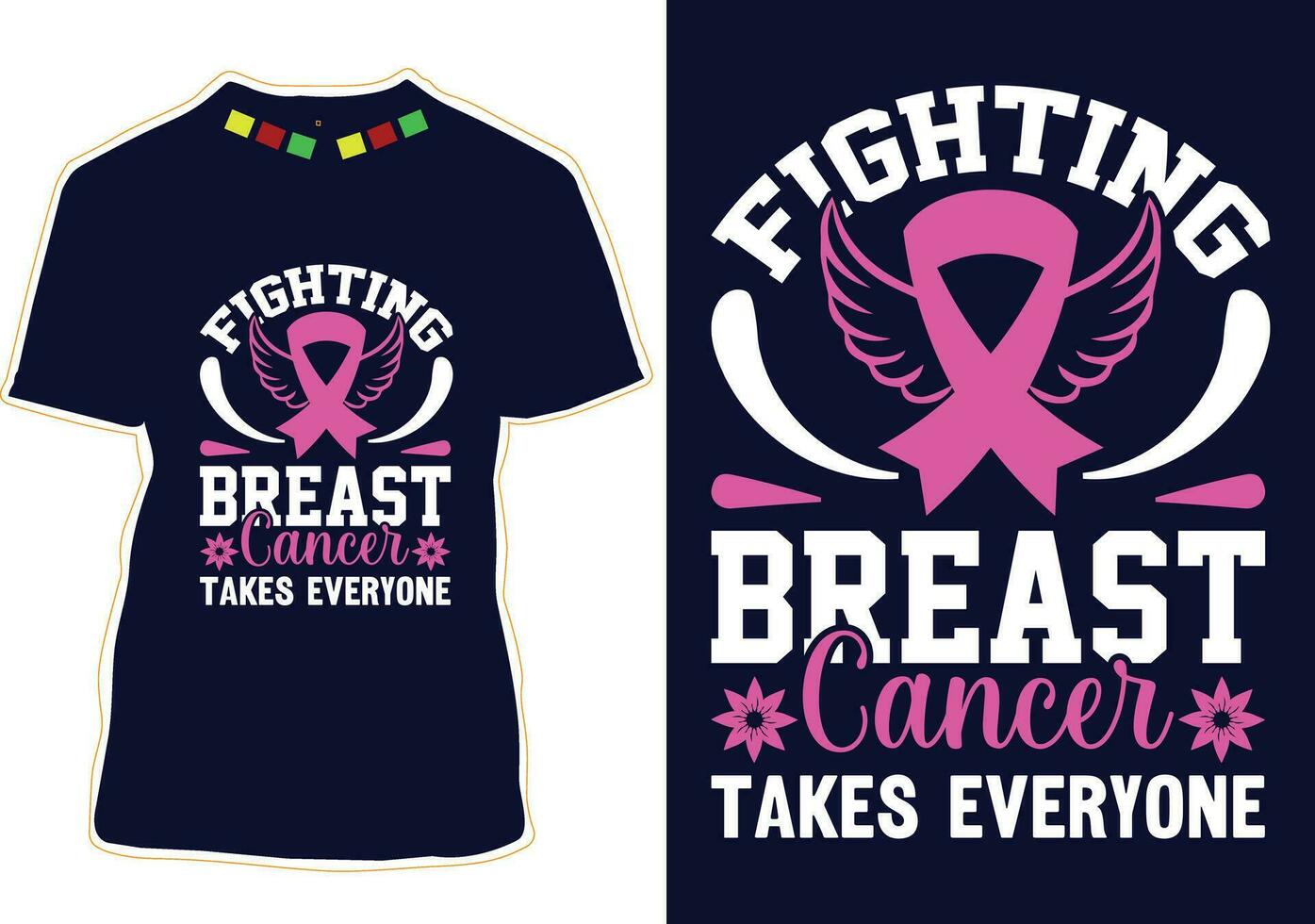 Breast Cancer Awareness T Shirt Design 27502023 Vector Art At Vecteezy