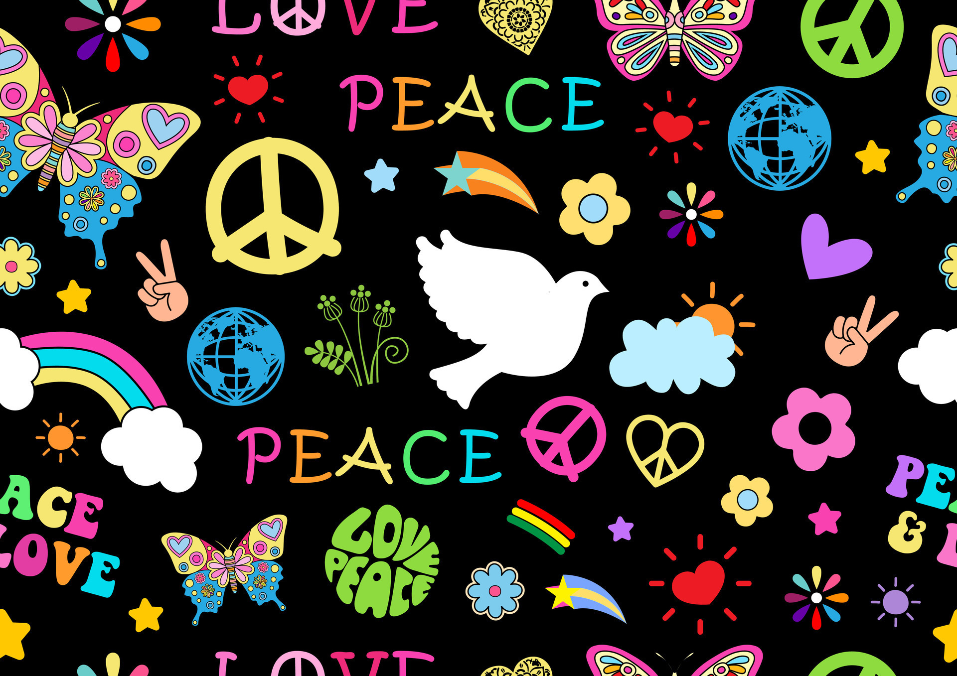 Colorful Peace Sign Backgrounds For Desktop Colorful Peace Sign Backgrounds For Desktop