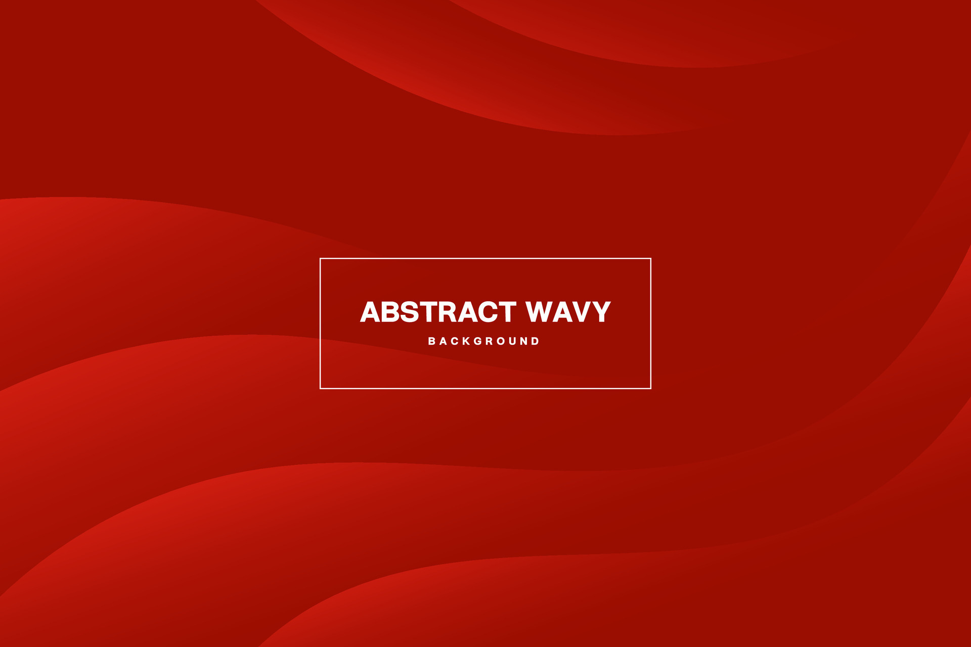Abstract Red Gradient Background With Wave Shape Vector Illustration