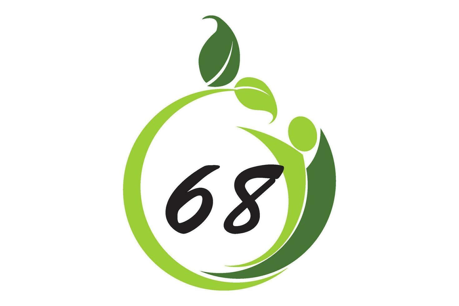 Number 68 Design 27506153 Vector Art at Vecteezy