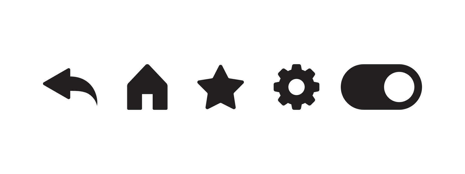 Web Icons Set Functional Icons For Interfaces Vector Scalable