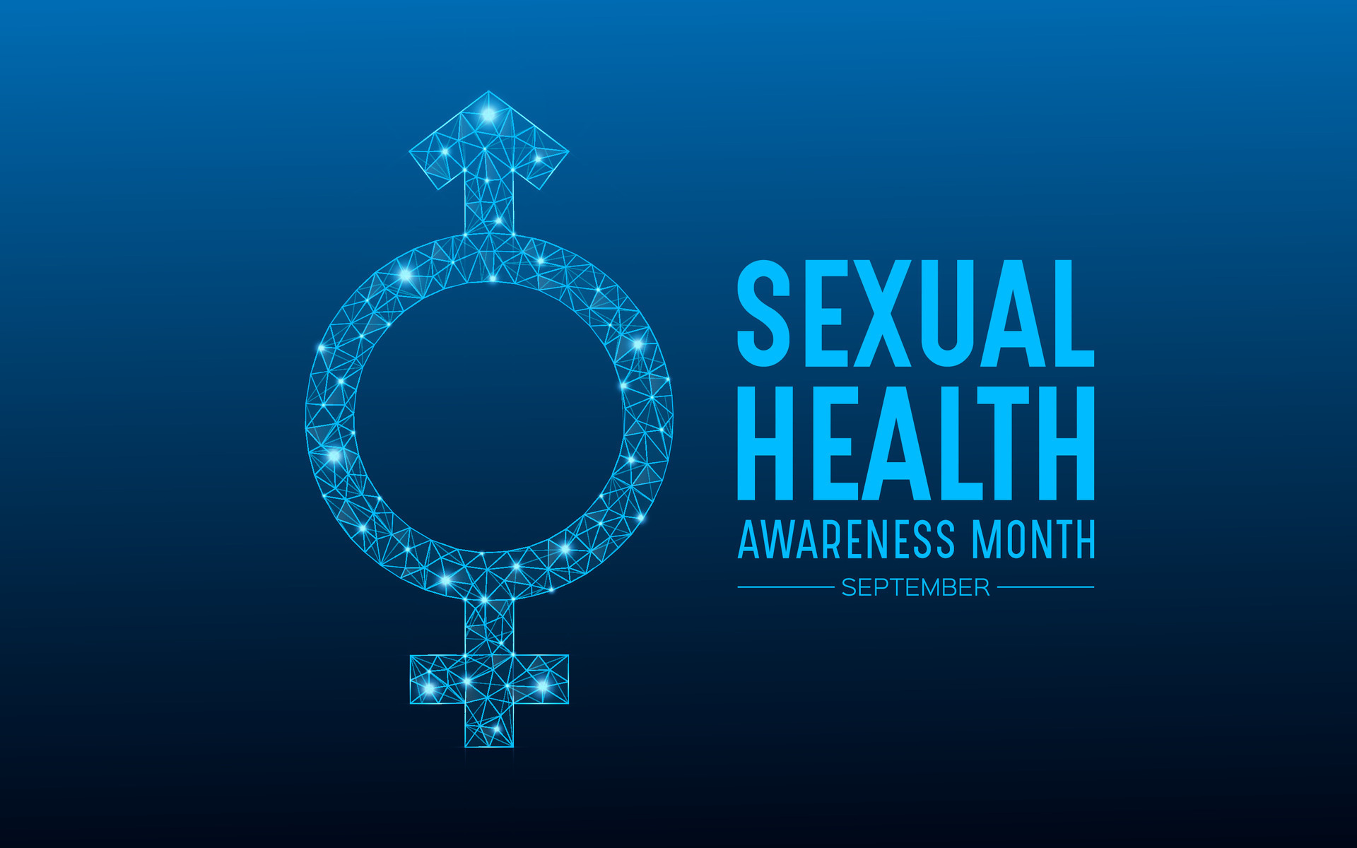 Sexual Health Awareness Month Is Observed Every Year In September Low Poly Style Design Vector