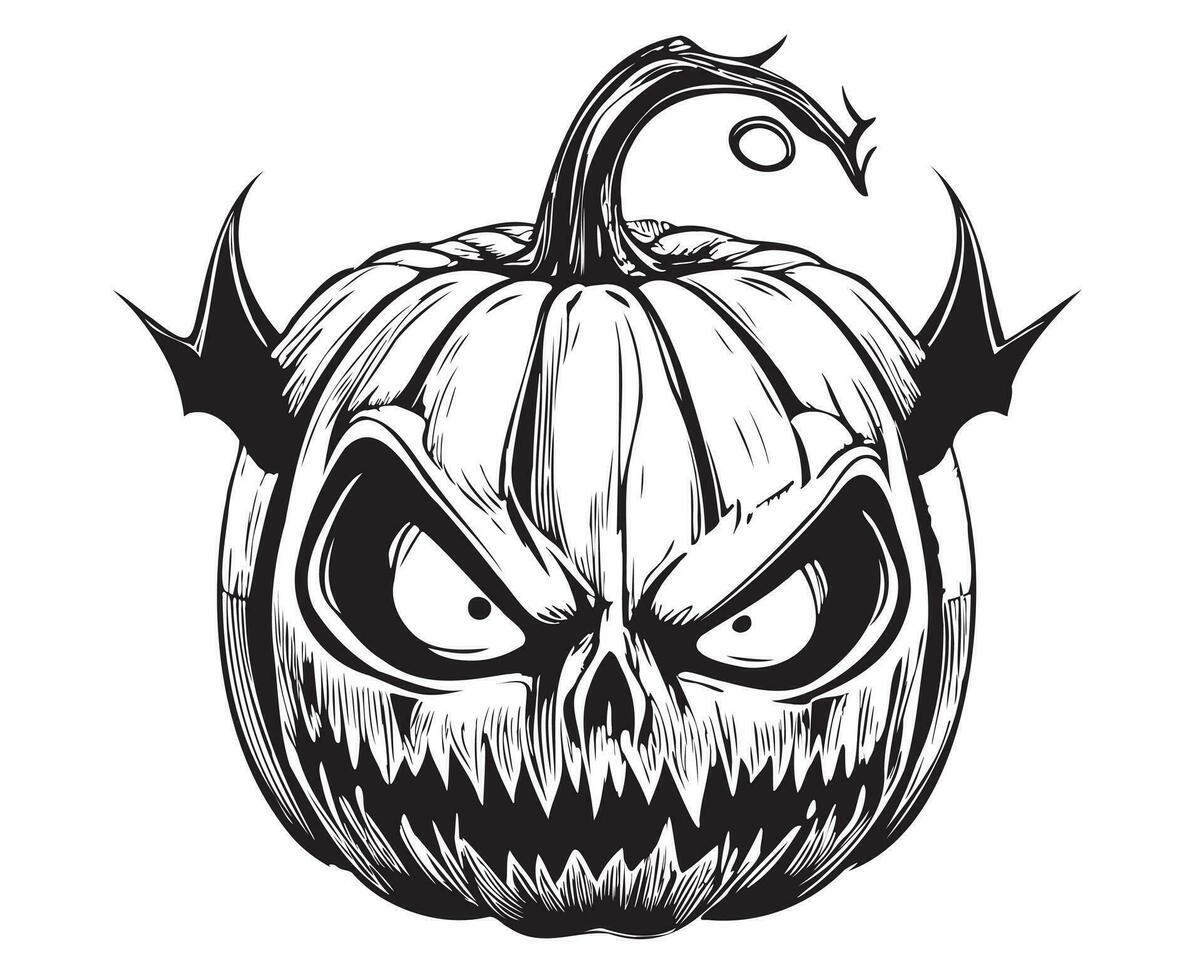 Evil Pumpkin Drawings