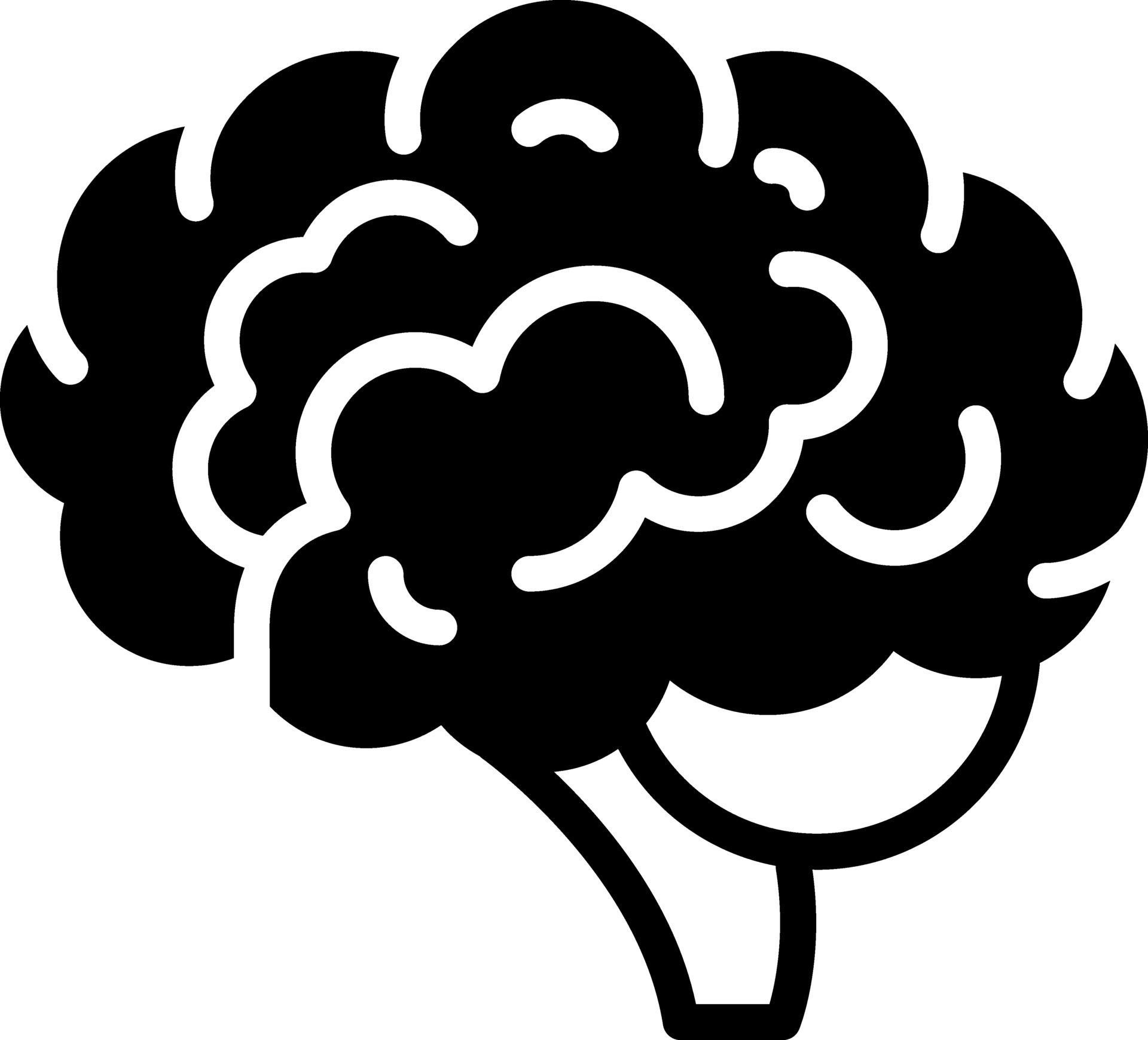 solid icon for brain 27508224 Vector Art at Vecteezy