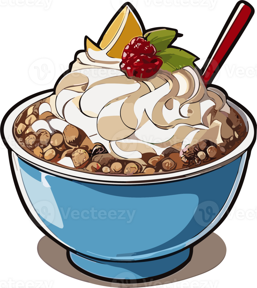 Snowy Delights Exploring The World Of Bingsu Ai Generative 27509708 Png