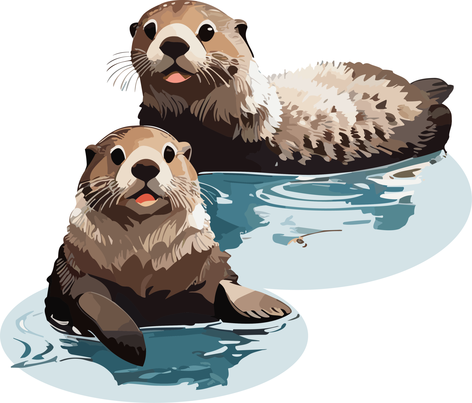 Graceful Otters Navigating Waters with Elegance AI generative 27511033 PNG Graceful Otters Navigating Waters with Elegance AI generative 27511033 PNG