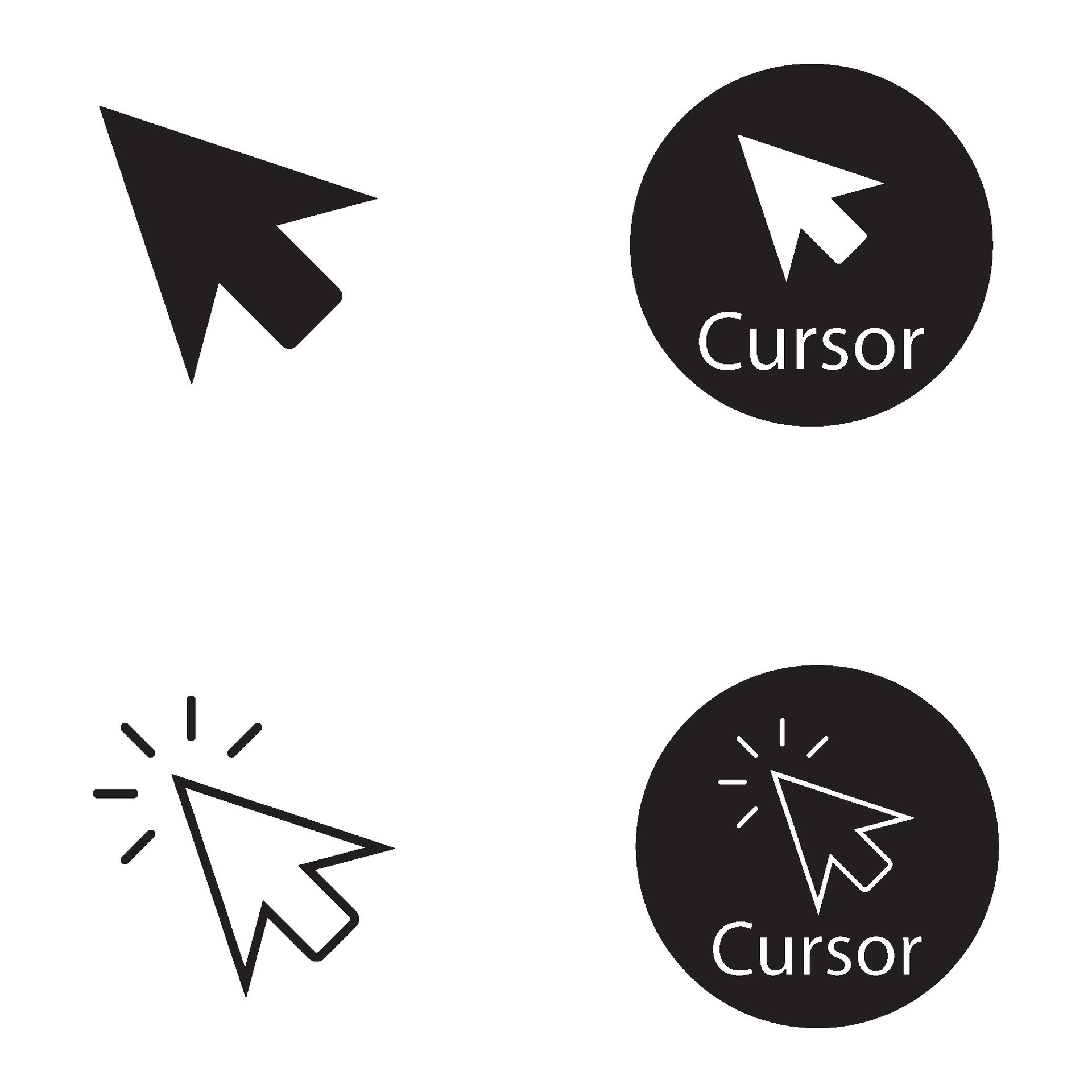 Cursor Icon Vector 27511882 Vector Art At Vecteezy