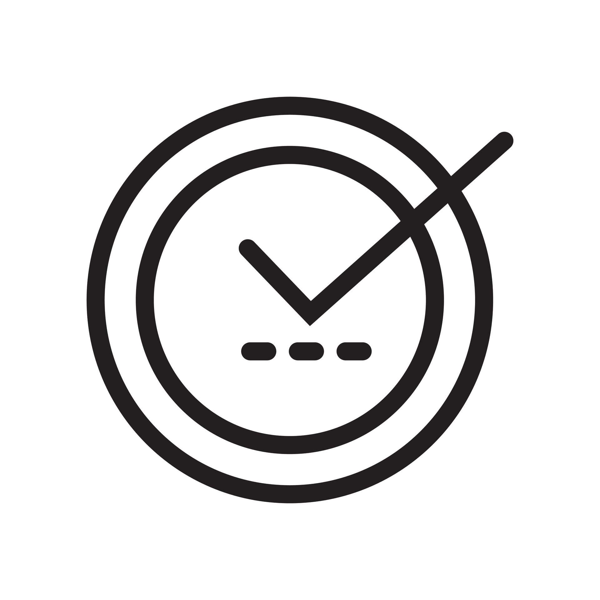 accept icon, line style. EPS 10 Vectors. 27512380 Vector Art at Vecteezy