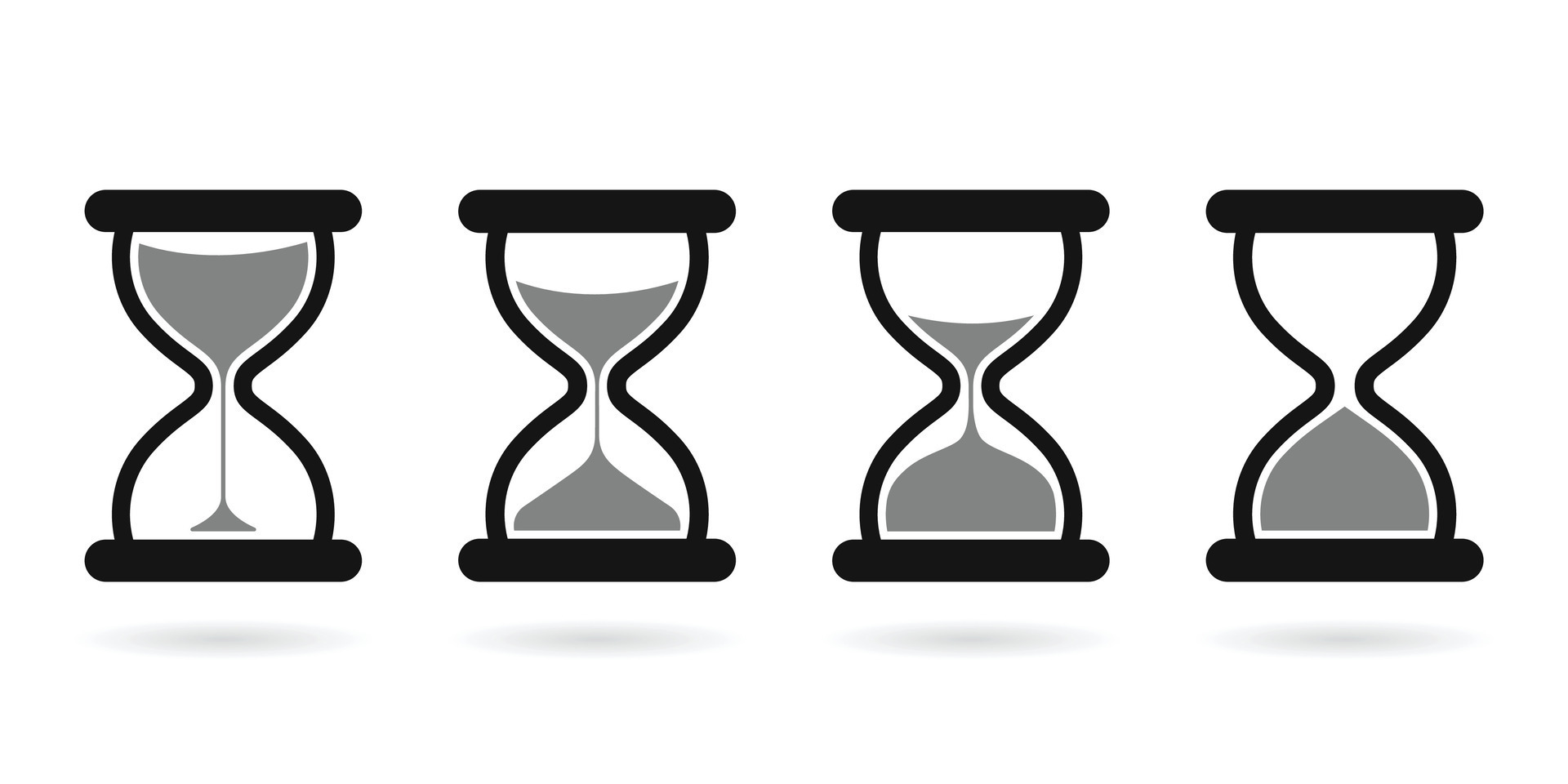Simple vector hourglass collection. Sand clocks vector icon. 27512415 ...