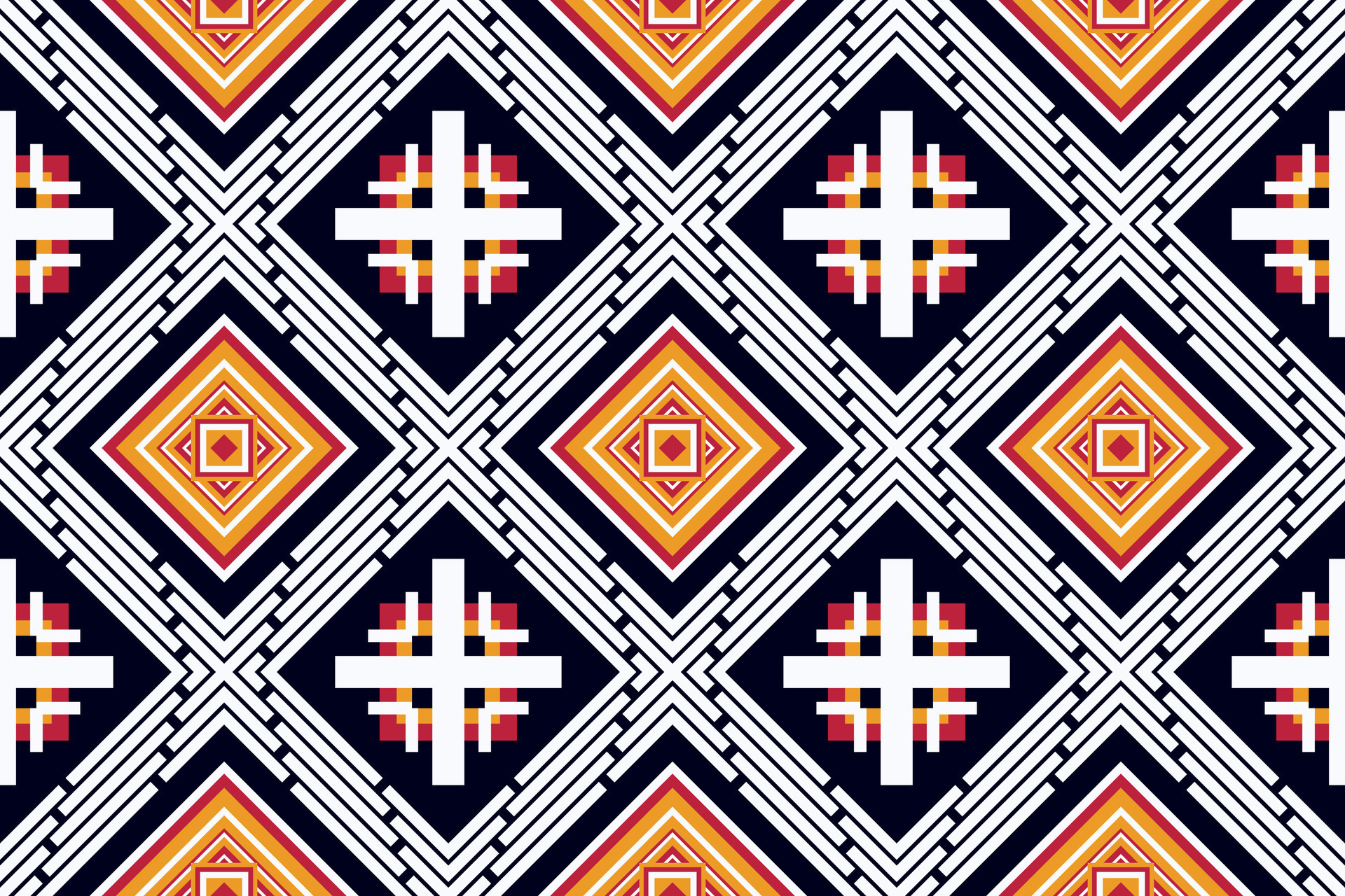 Geometric ethnic oriental seamless pattern traditional Design for ...