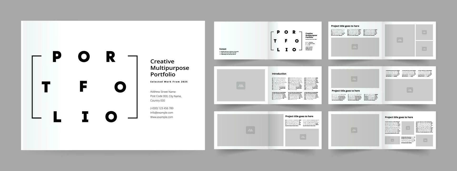 Portfolio Layout Design 27513822 Vector Art at Vecteezy