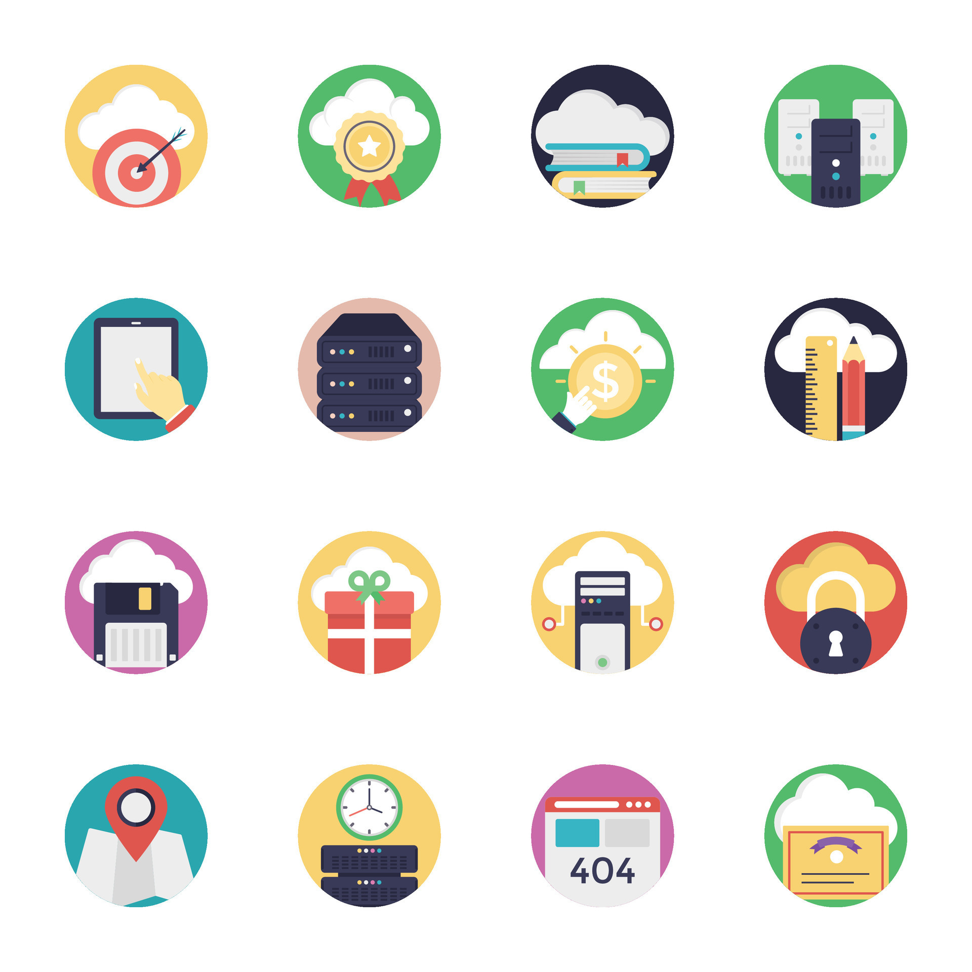 Database and Cloud Technology Icons 27515559 Vector Art at Vecteezy