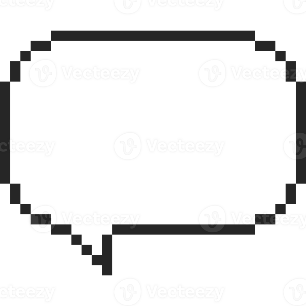 Pixel art speech bubble 27517770 PNG Pixel art speech bubble 27517770 PNG